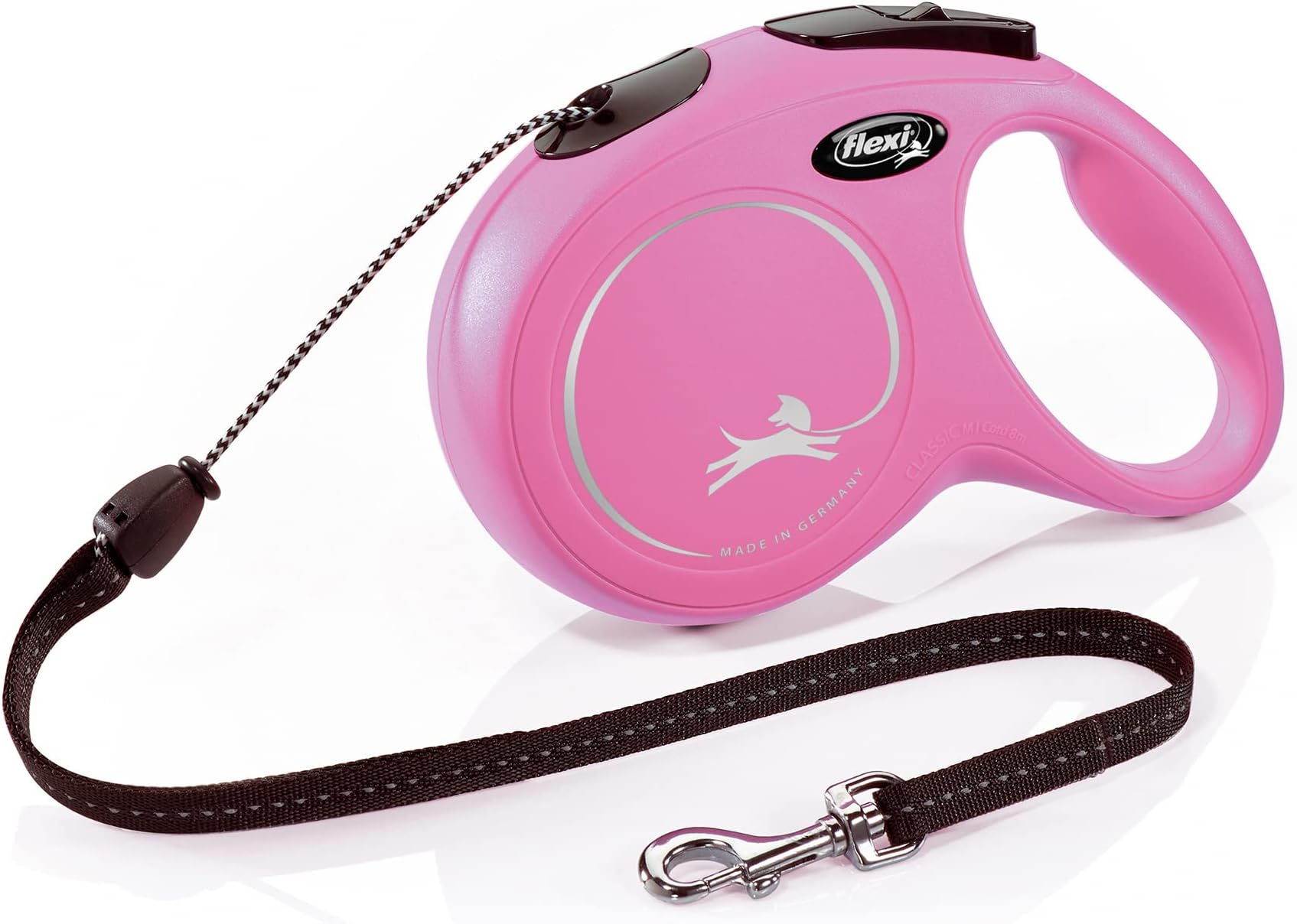 Flexi Black Design Tape Pink Large 5m Retractable Dog Leash/Lead for ...