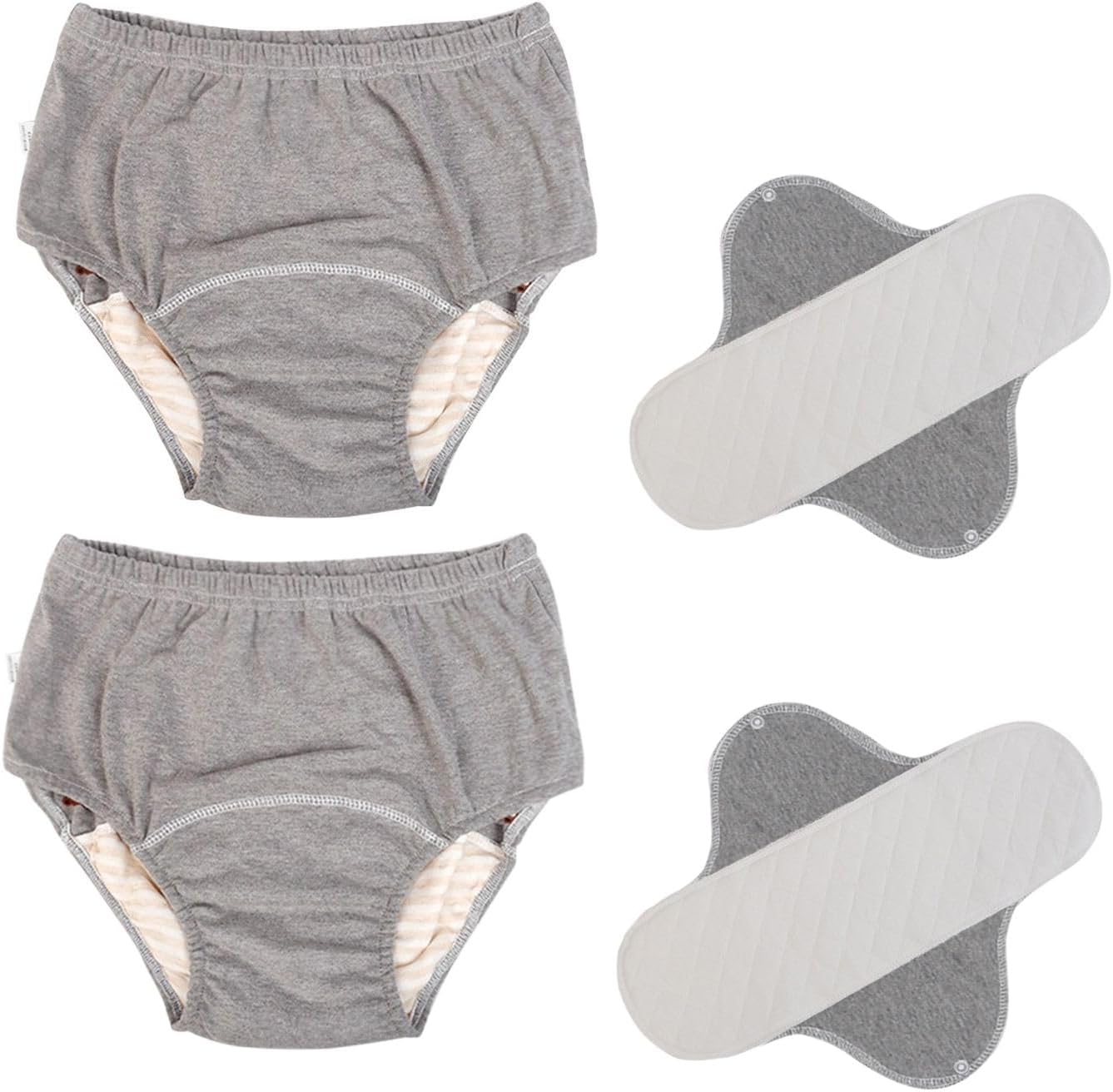 Amazon.com: 2 Pack Washable Incontinence Underwear for Men/Women, TPU ...