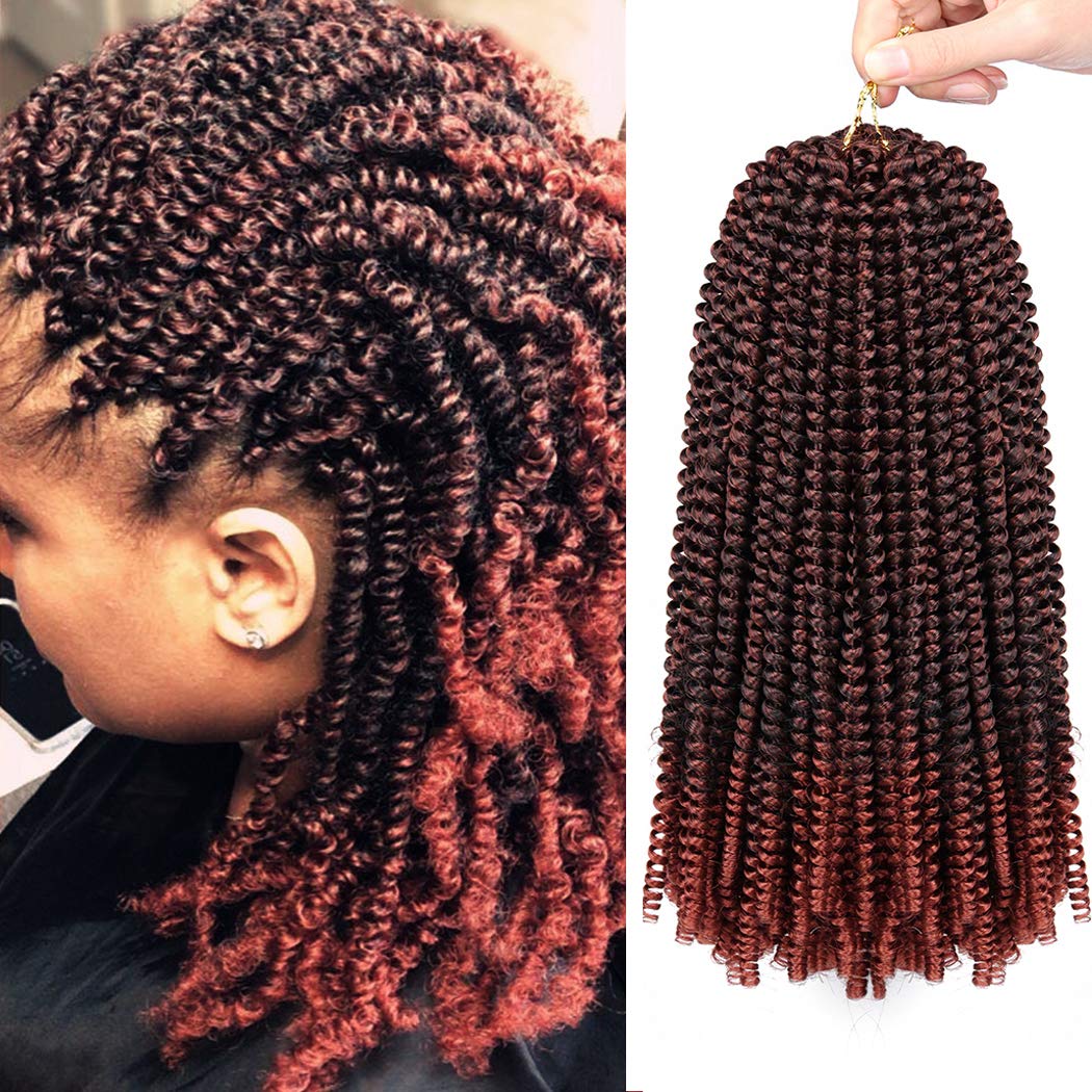Amazon.com : 12 Inch Spring Twist Crochet Braids Bomb Twist Crochet ...