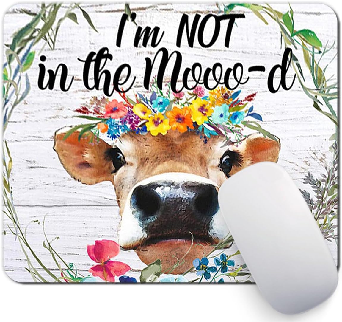 Amazon.com: OFlich Highland Cow Mouse Pad - Highland Cow Mouse Pads for ...