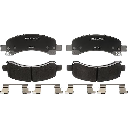 Amazon.com: ACDelco Silver 14D1445CHF1 Ceramic Rear Disc Brake Pad Set ...