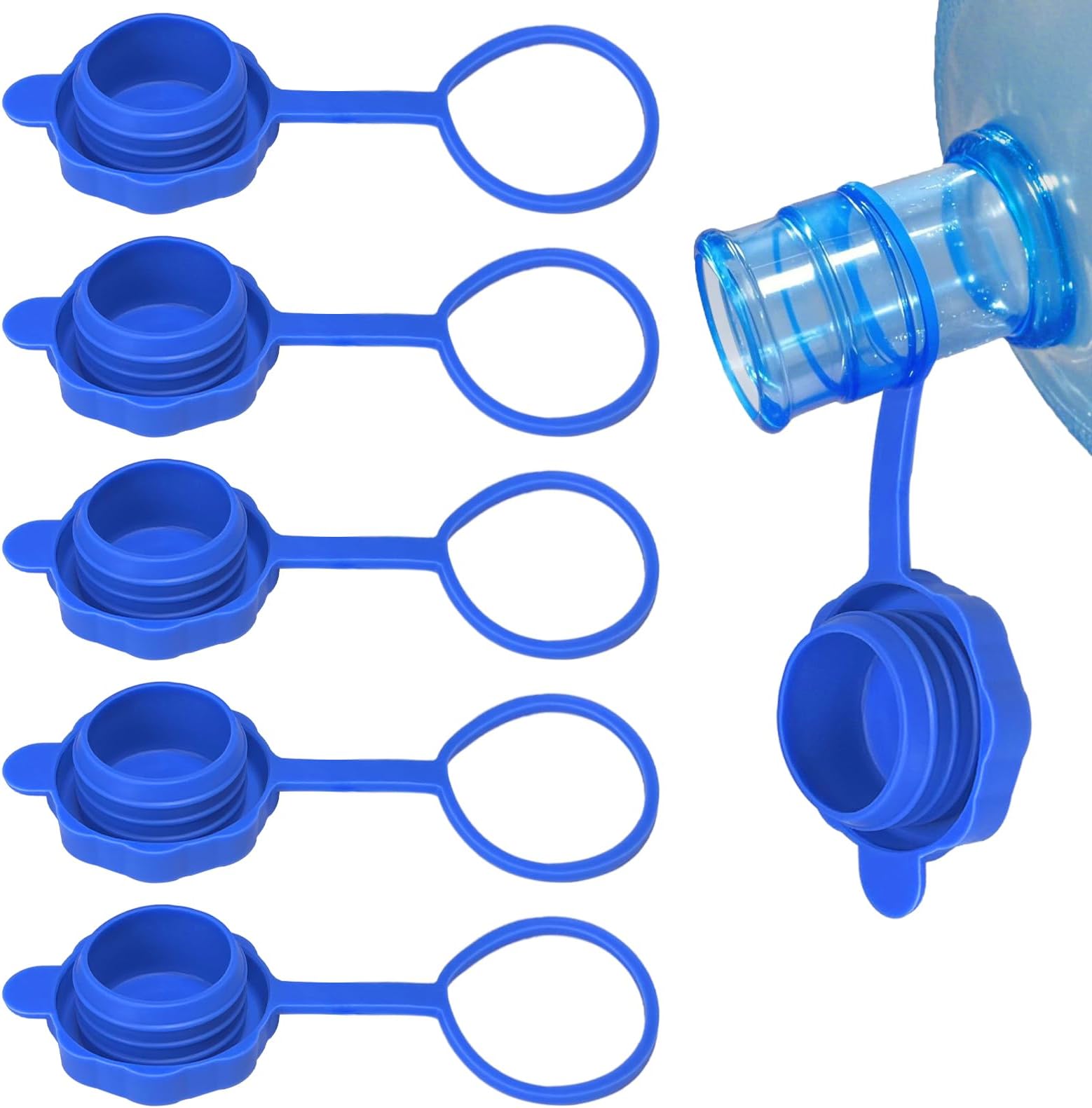 Amazon.com: SANITRO Threaded/Screw-On Caps for 3 and 5 Gallon Water ...