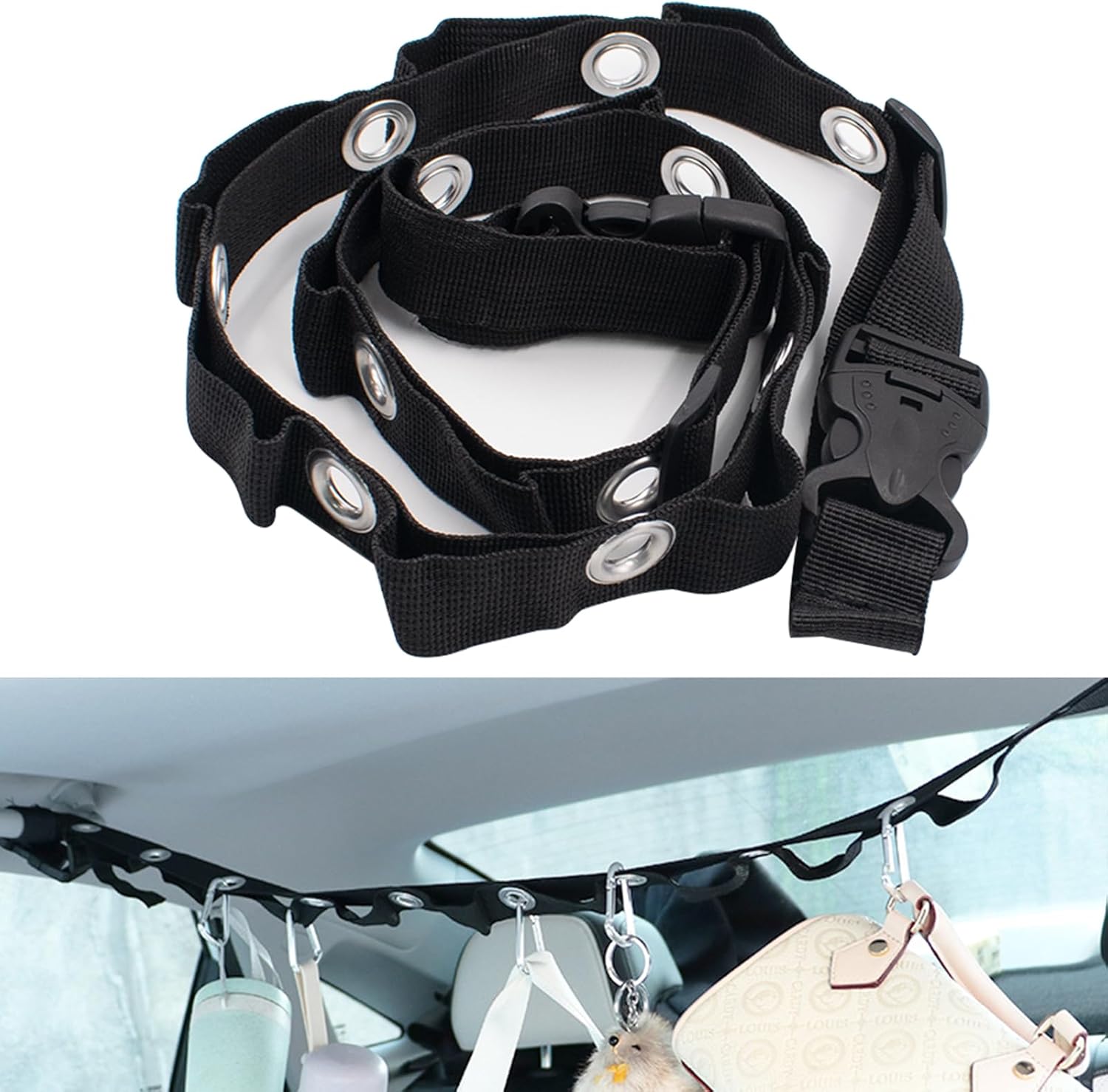 Car Clothes Hanger Rislobx Bar, Retractable Portable Car Clothes Rack ...