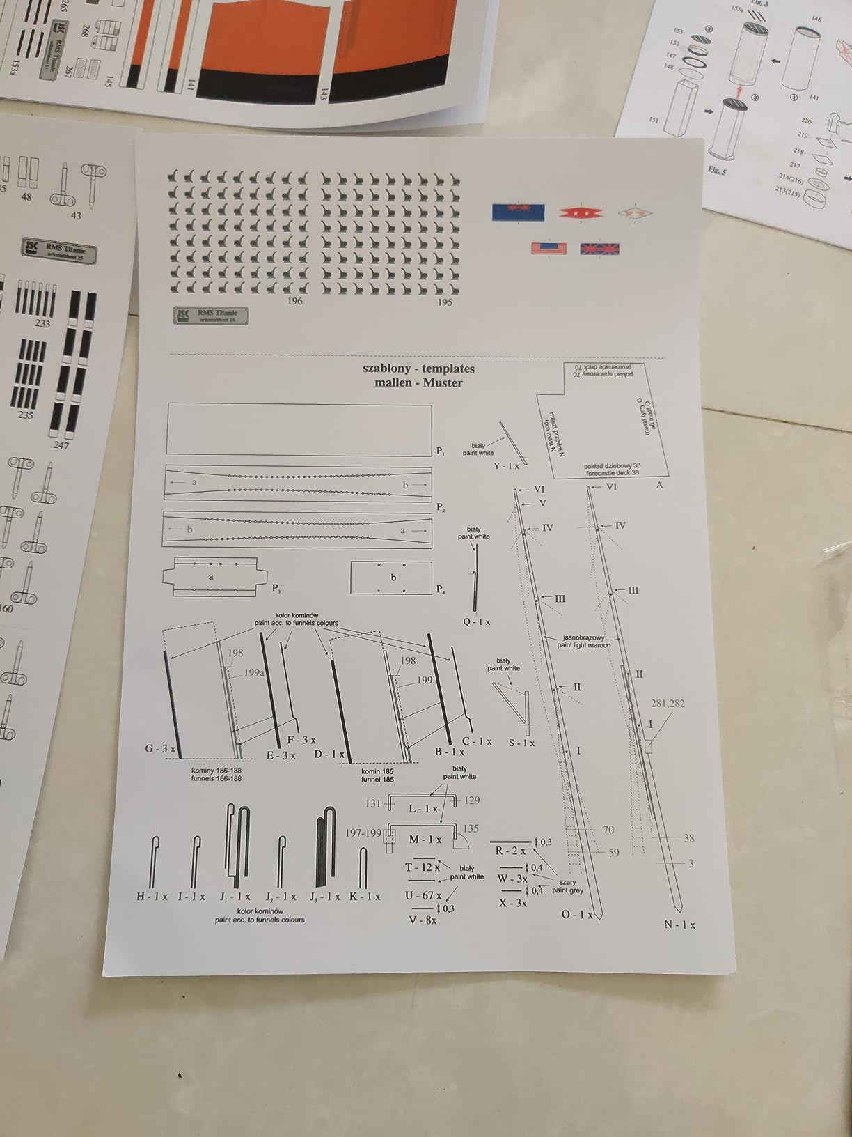 Lyla British Titanic Ship DIY Puzzle Assemble Paper Model Kit Desktop ...