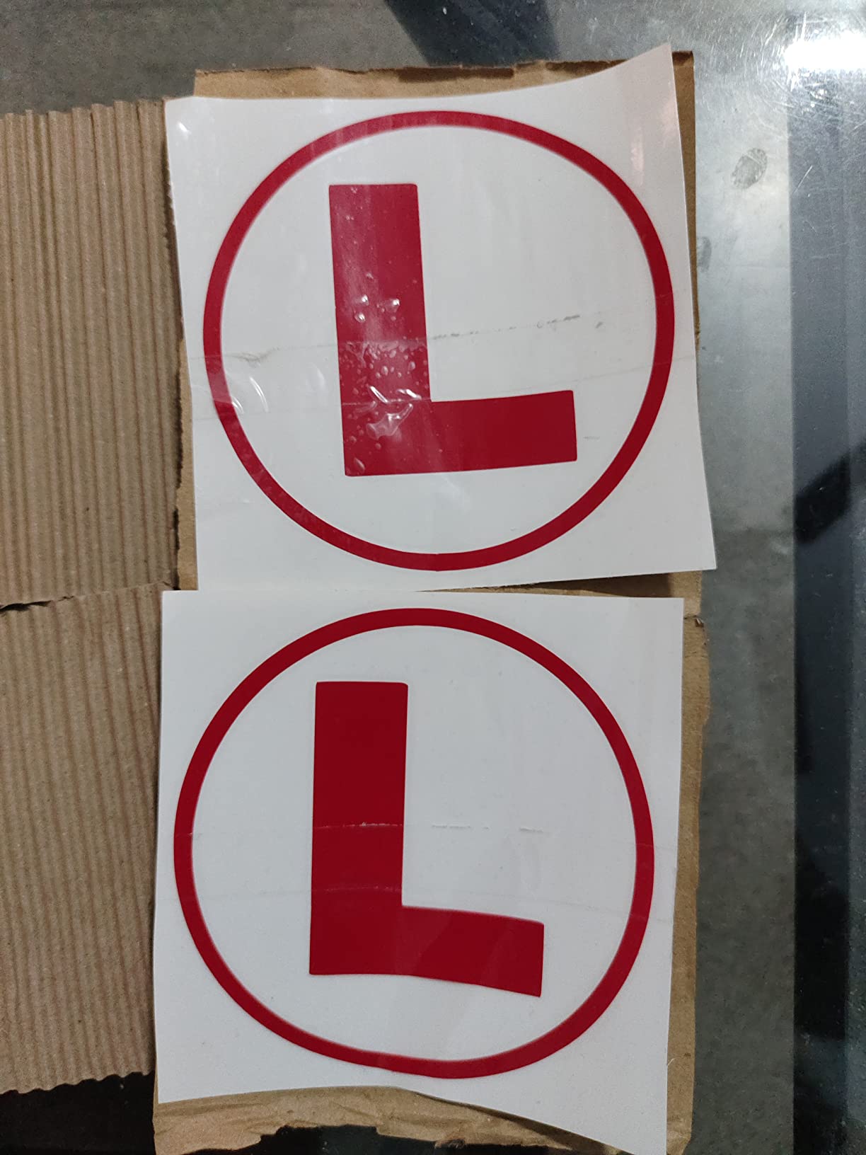 The Ansh Sticker L Board Learning Driver Car Decal Sticker (4.5 x 4.5 ...