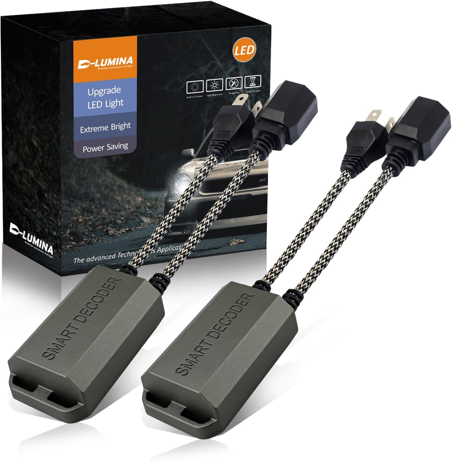 Amazon.com: UZZH 2PCS H8/H9/H11 LED Headlight Canbus Decoder, Car ...