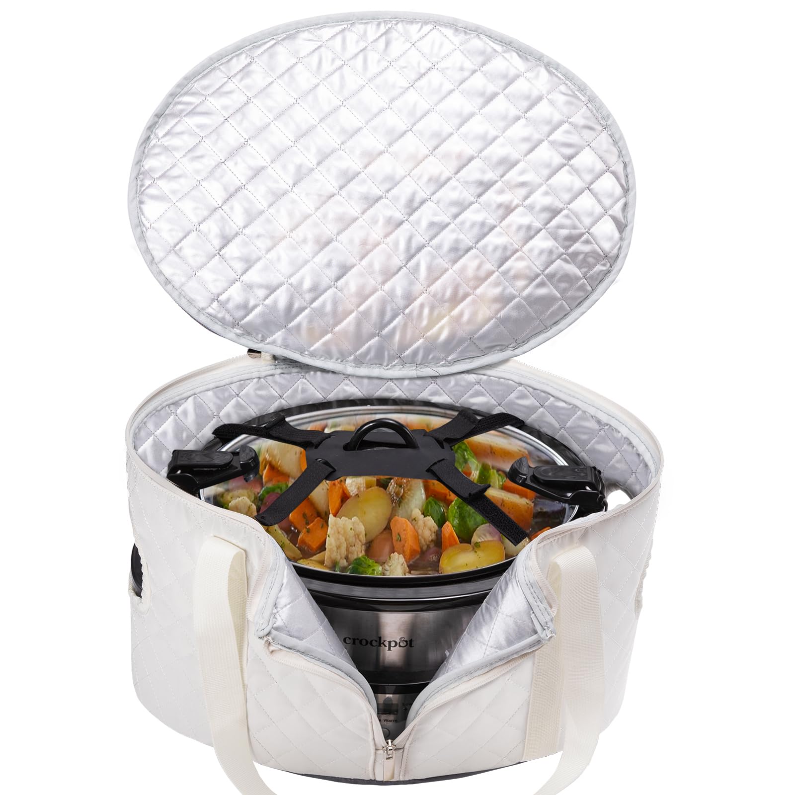 Amazon.com: BAGSPRITE Slow Cooker Carrying Case Compatible with 6-8 ...