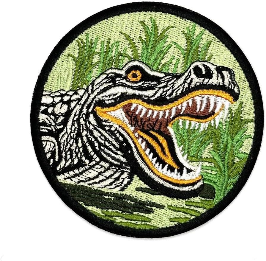 Amazon.com: 2 Inch Green Alligator - Reptile/Animal - Embroidered Iron ...