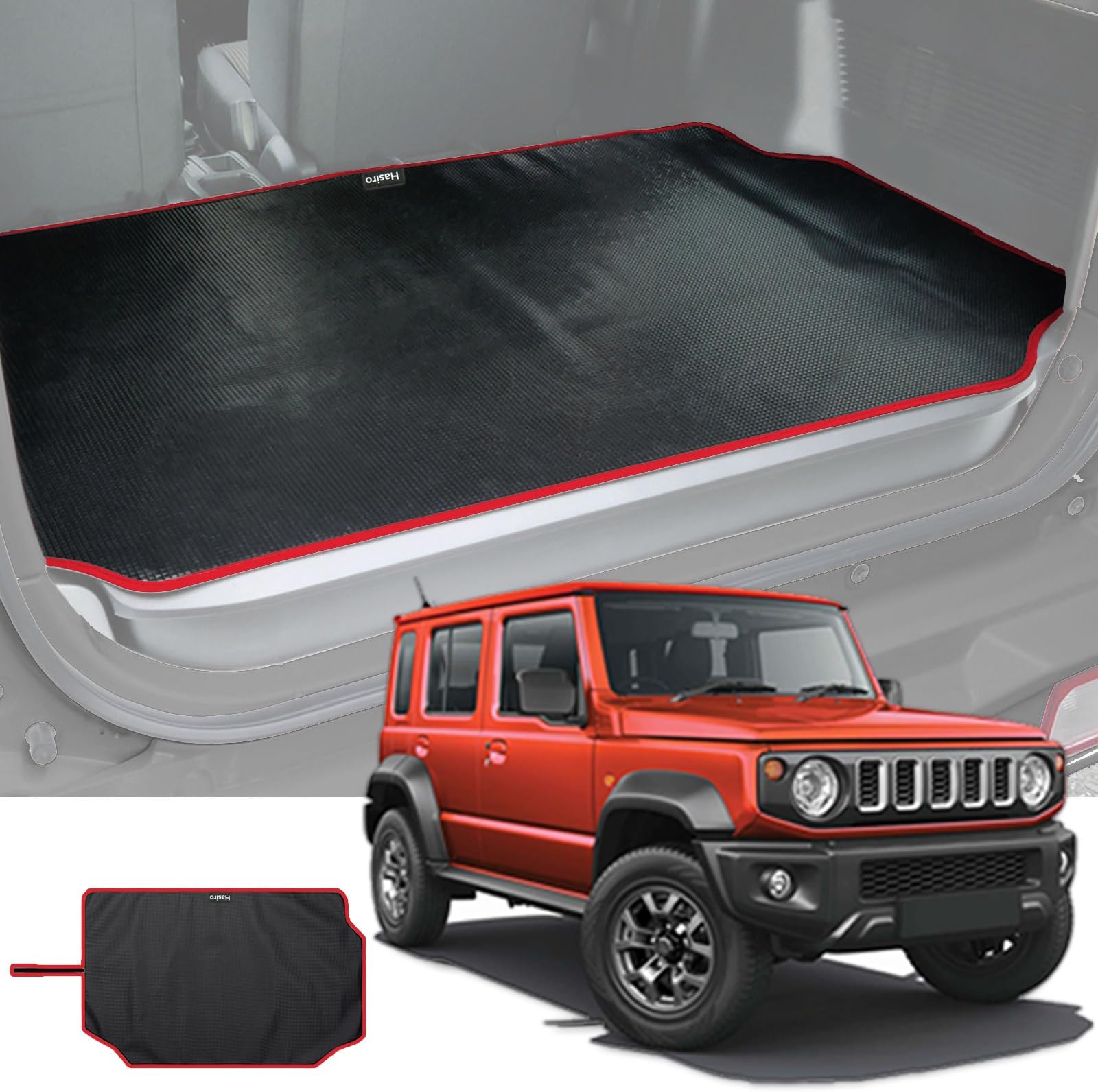 Amazon.co.jp: Temiry 新型ジムニー用 ラゲッジマット JB64W JB74W 専用 ラゲッジマット 撥水 荷台マット 汚れに強い 後部座席 滑り止め ゴム製 耐久性 取付 ...