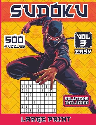 Sudoku: Easy Sudoku Book, Volume 3: Large Print, 500 Puzzles, 500 Easy ...