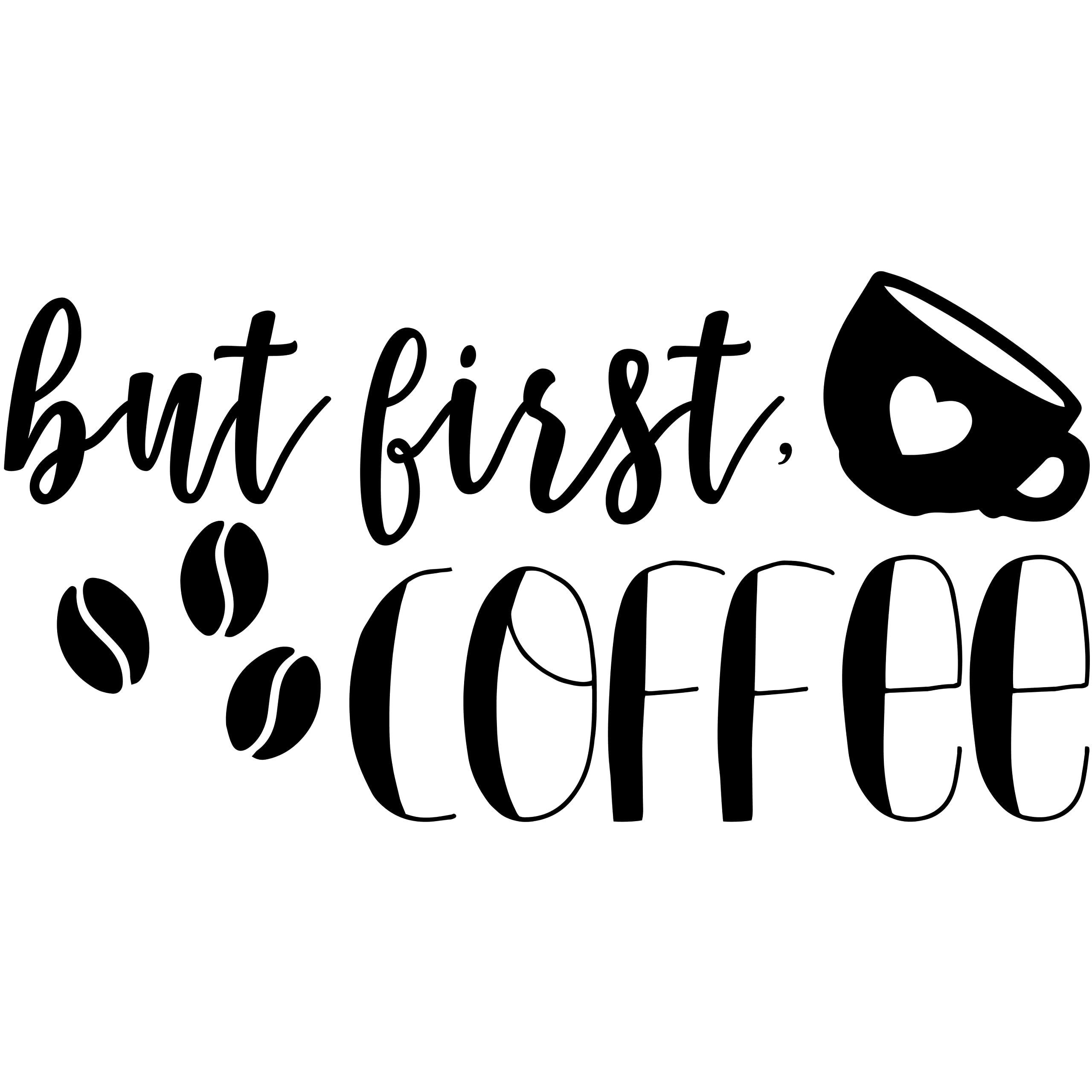 Amazon.com: My Vinyl Story Funny Coffee Quotes Wall Decor Stickers ...