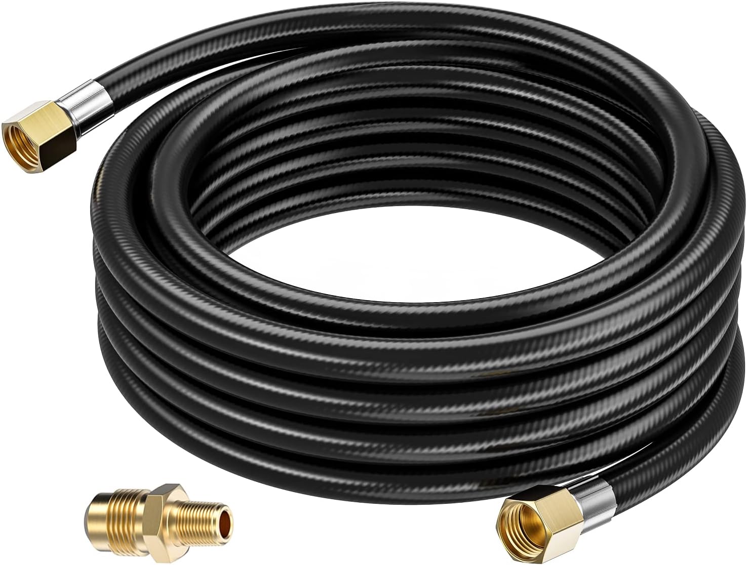 Amazon.com : PatioGem Propane Hose Extension 20FT, Both Ends 3/8 ...