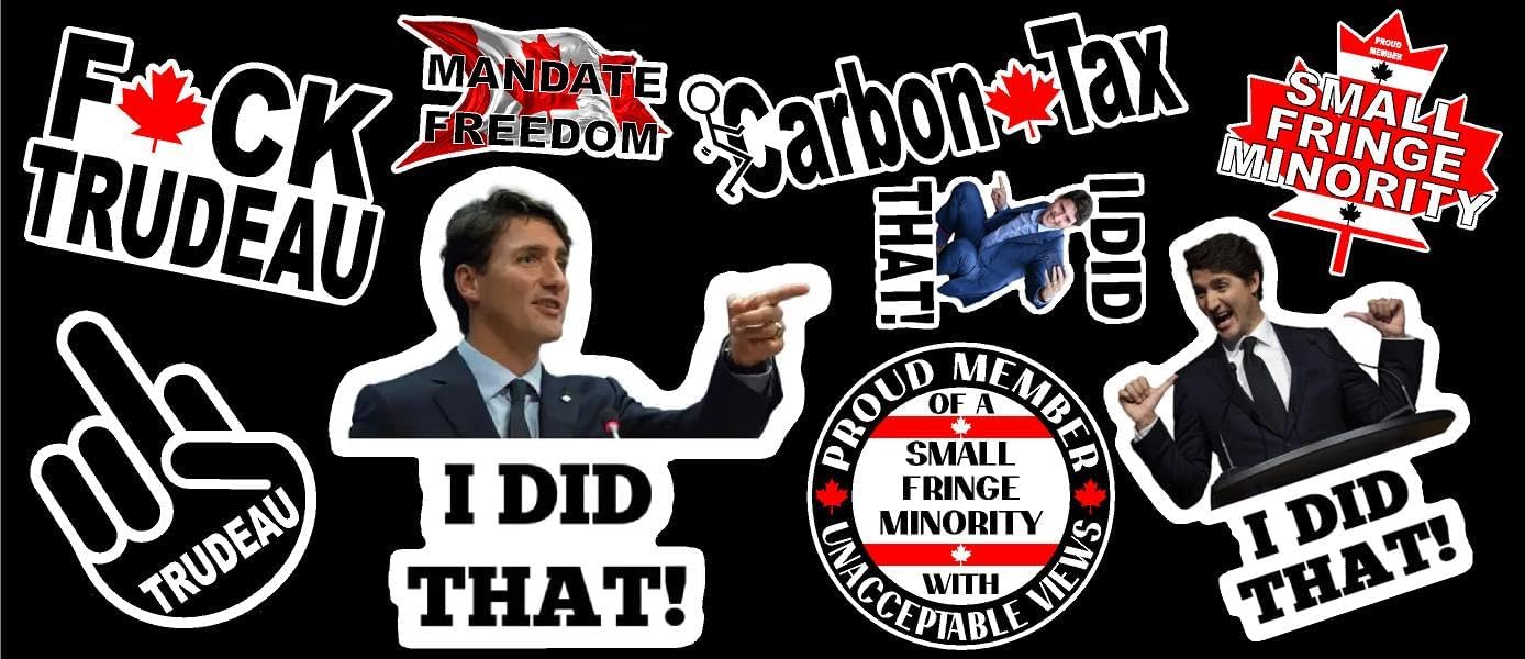 Amazon.com: F Trudeau 9 Piece Sticker Pack #1 : Toys & Games