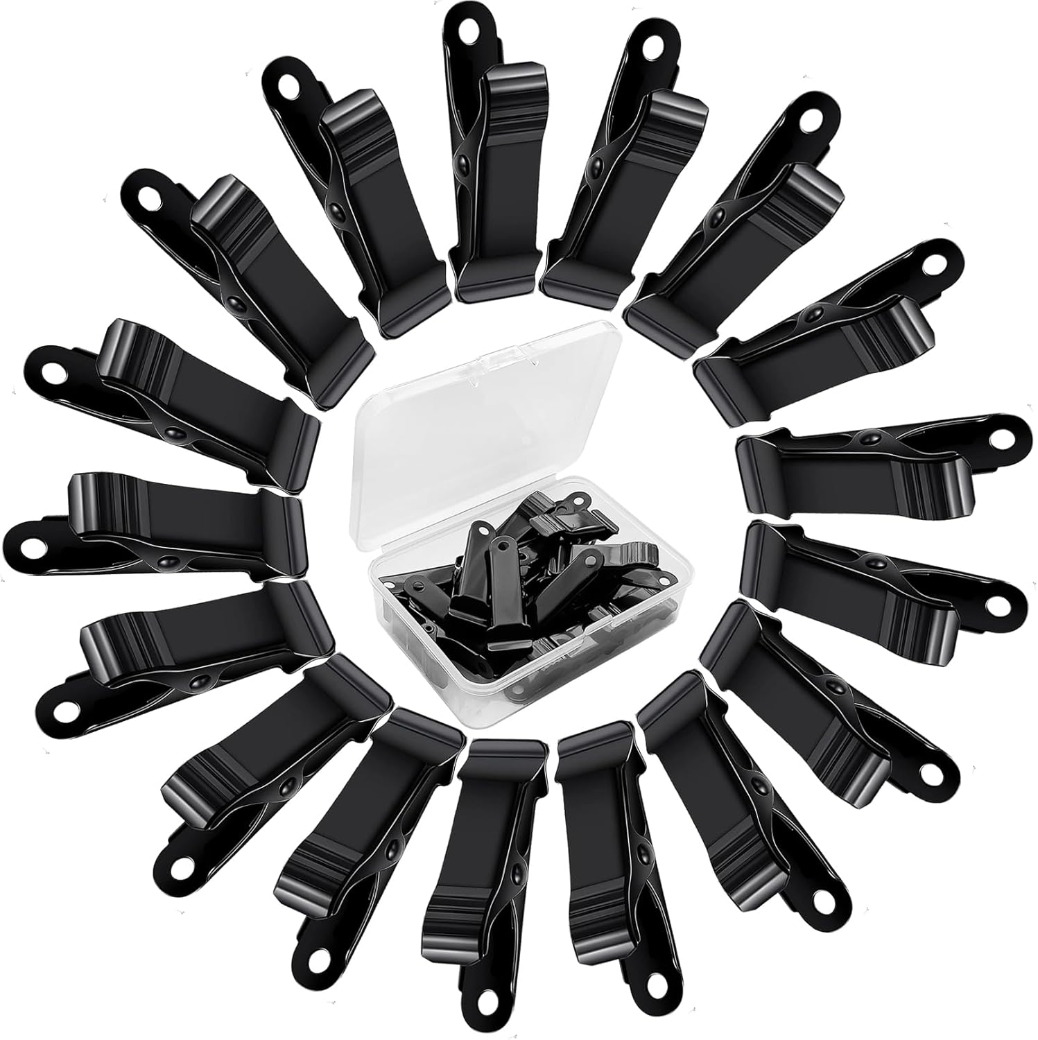 Amazon.com: WINFA Black Alligator Clips, Small Metal Clamps Alligator ...