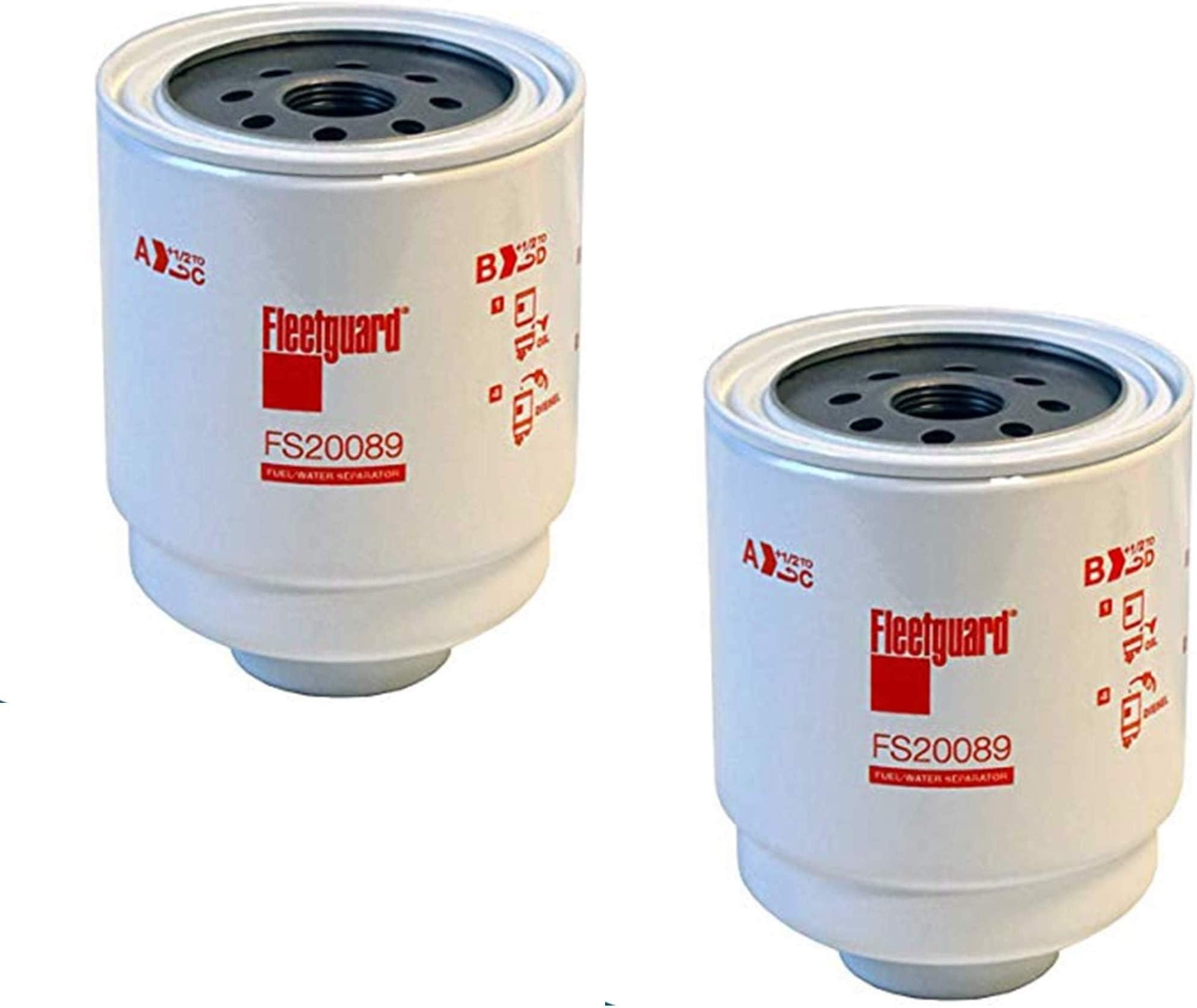 Amazon.com: FS1212 Fleetguard Fuel/Water Separator Spin-On Filter (Pack ...