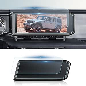 BIBIBO 2Pcs for 2024 Jeep Wrangler Anti Glare Screen Protector for 2024 ...