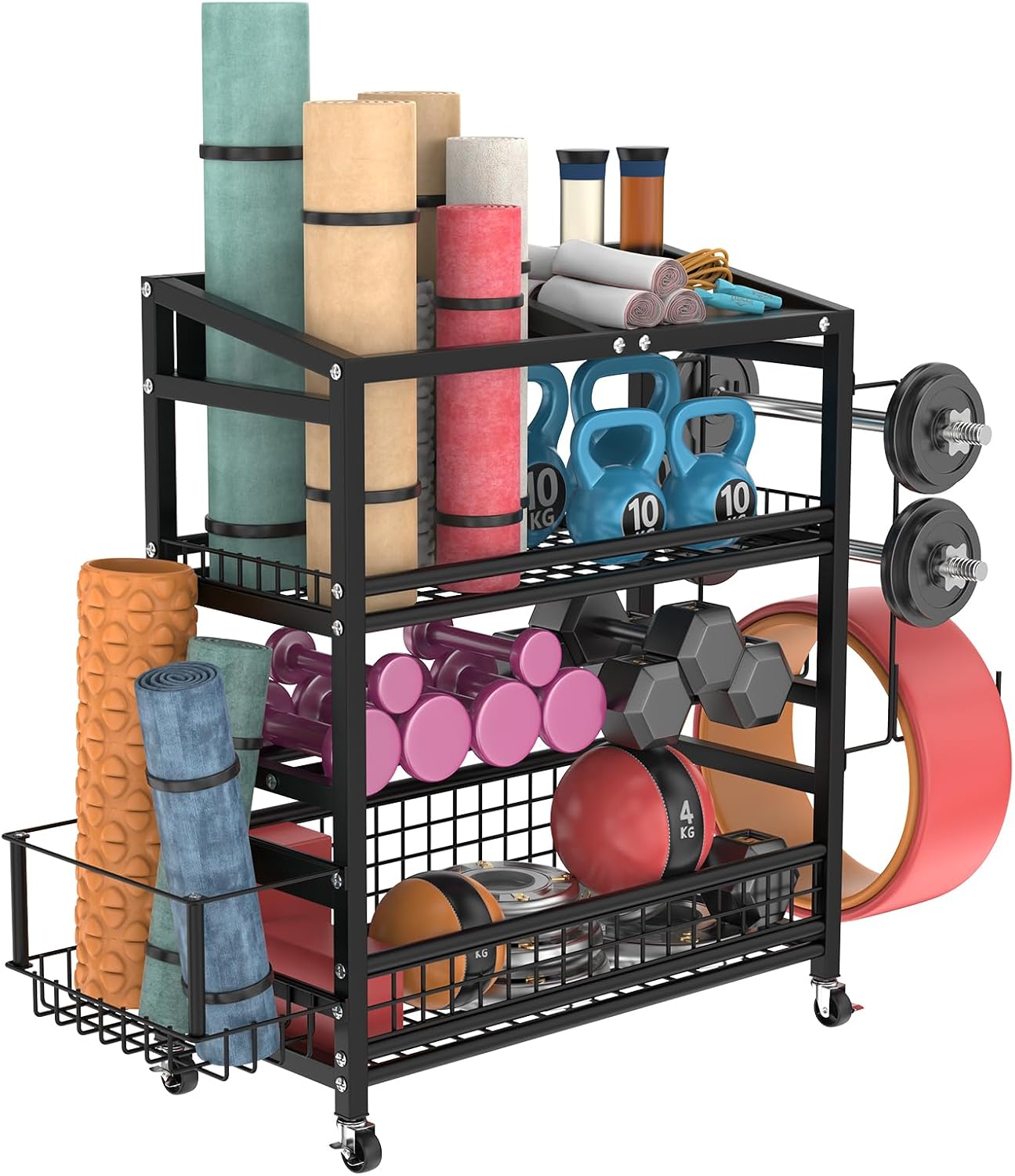 Amazon.com: Weight Rack for Home Gym, Home Gym Storage Rack, Weight ...