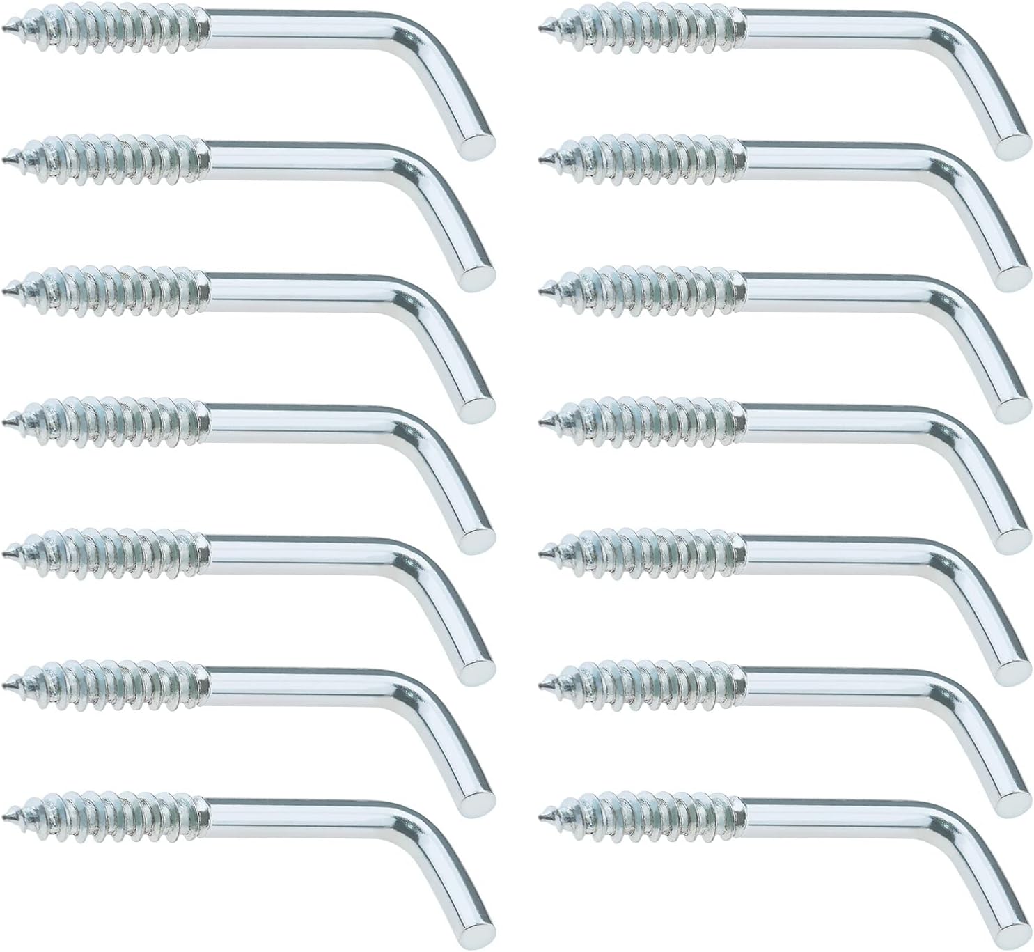 Amazon.com: eMagTech 100PCS L Hook Screws Screw-in Hooks Screws Carbon ...