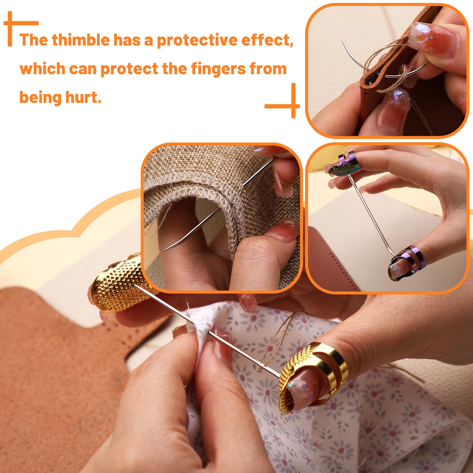S Metal Sewing Thimbles For Hand Embroidery - Finger Protectors For ...