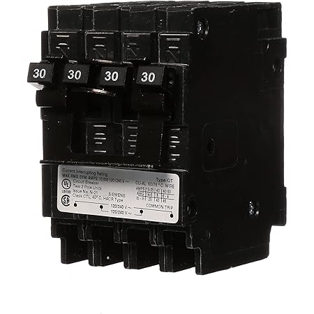 SIEMENS Q22030C Q22030CT 30 Double Two 20-Amp Single Pole Circuit ...