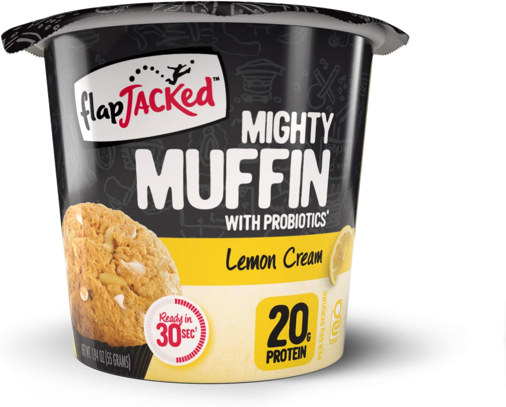 Amazon.com: FlapJacked Gluten-Free Mighty Muffins (Lemon Cream, 1.94 ...