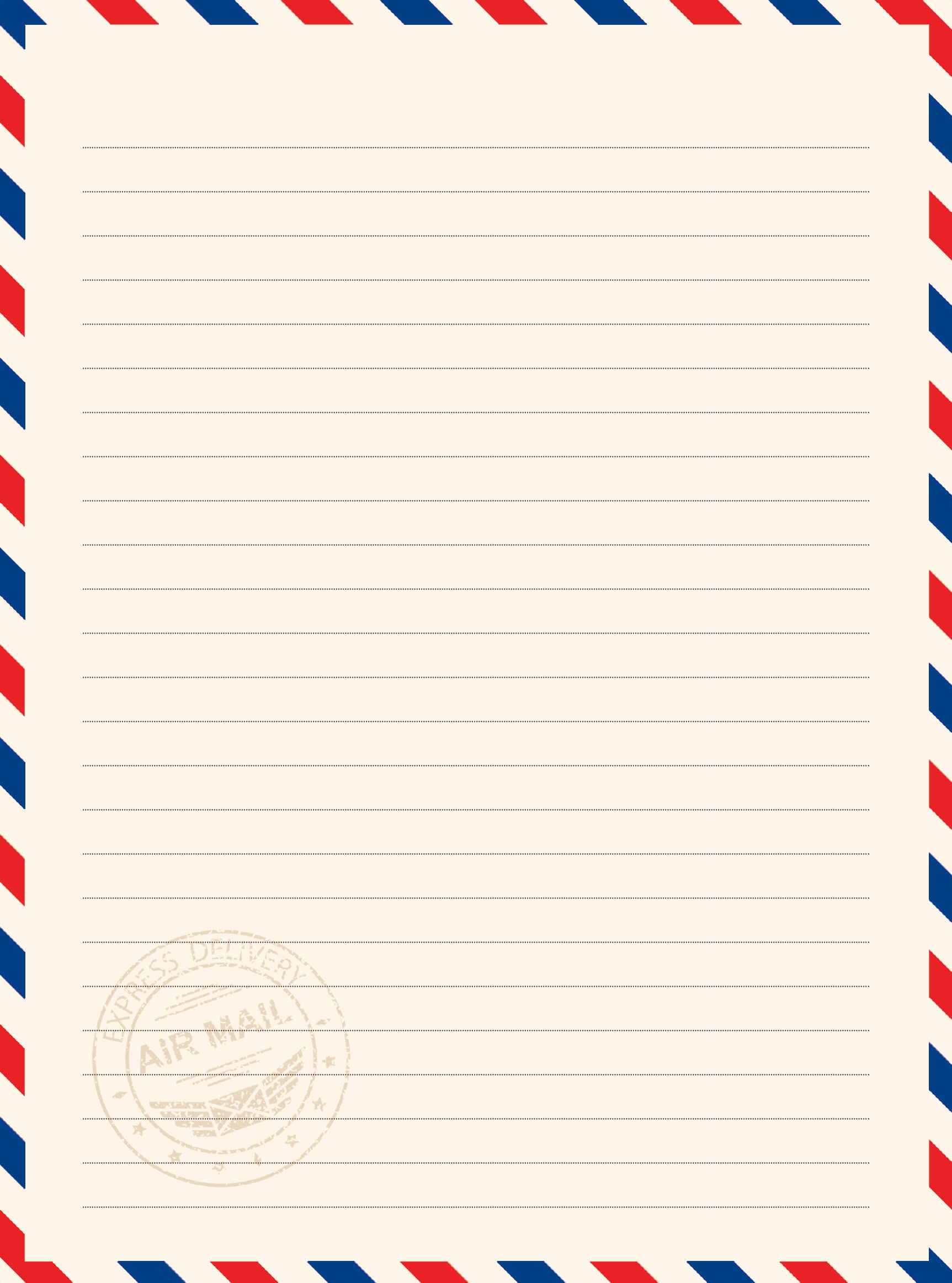 Airmail Boxed Stationery (30 sheets, 24 envelopes) : Peter Pauper Press ...