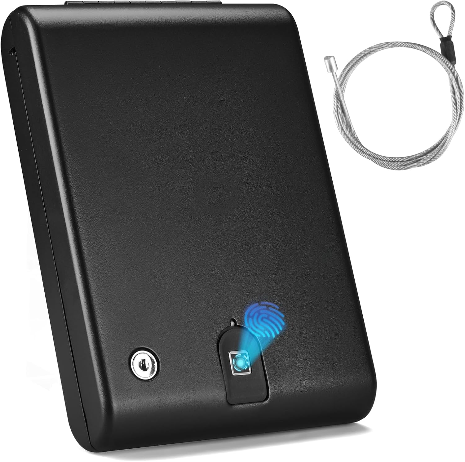 Amazon.com : Domenow Biometric Fingerprint Gun Safe, Gun Lock Box for ...