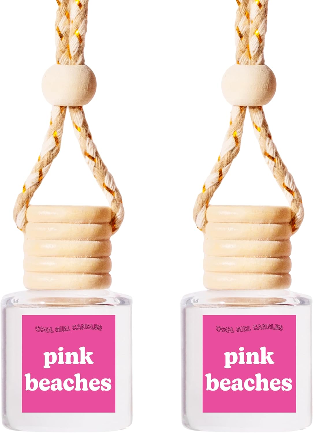 Amazon.com: COOLGIRLCANDLES Pink Beaches Car Air Hanging Fragrance Oil Diffuser Car Air ...