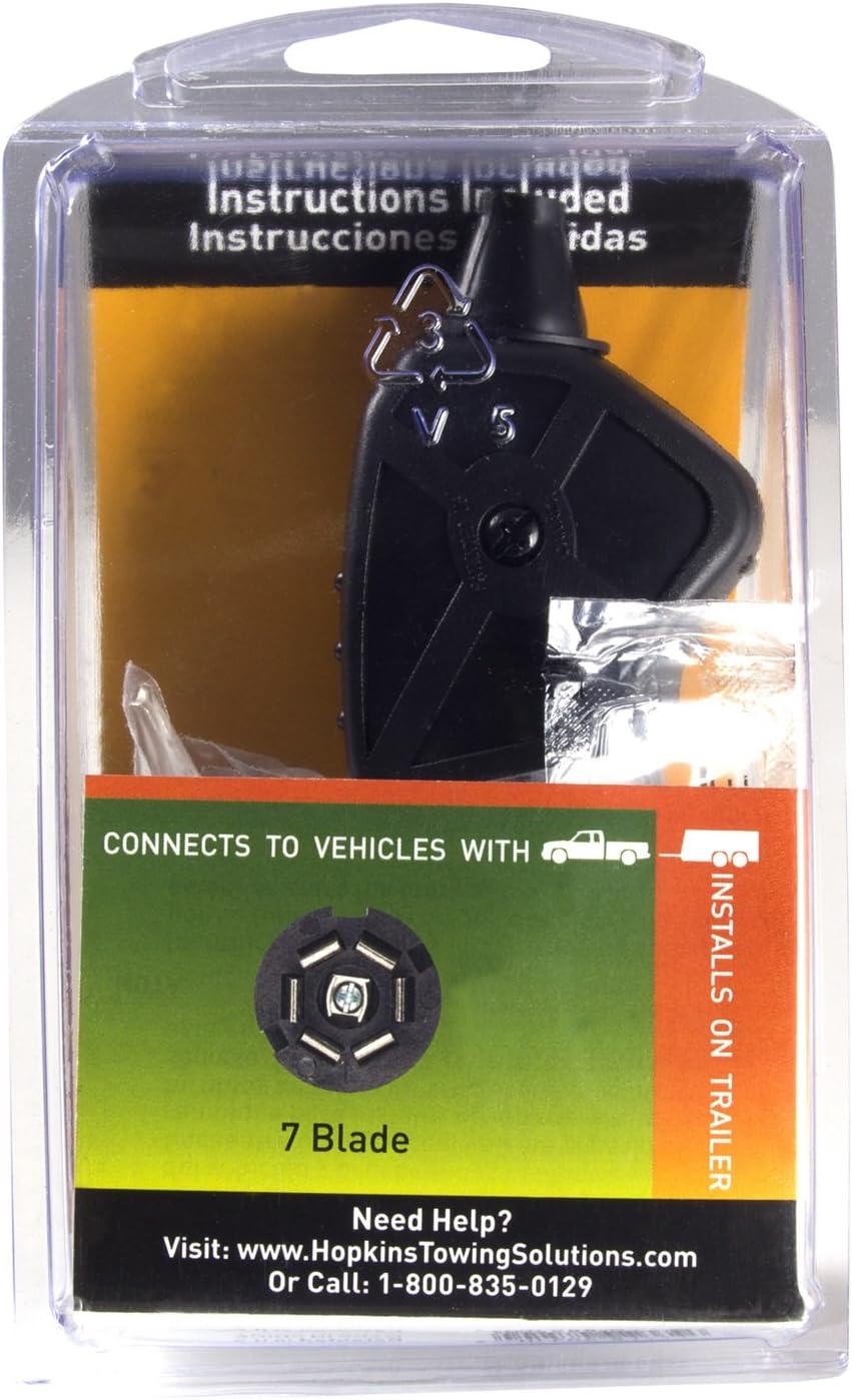 Hopkins 48510 Endurance 7-Blade Trailer Side (Metal), Wiring - Amazon ...
