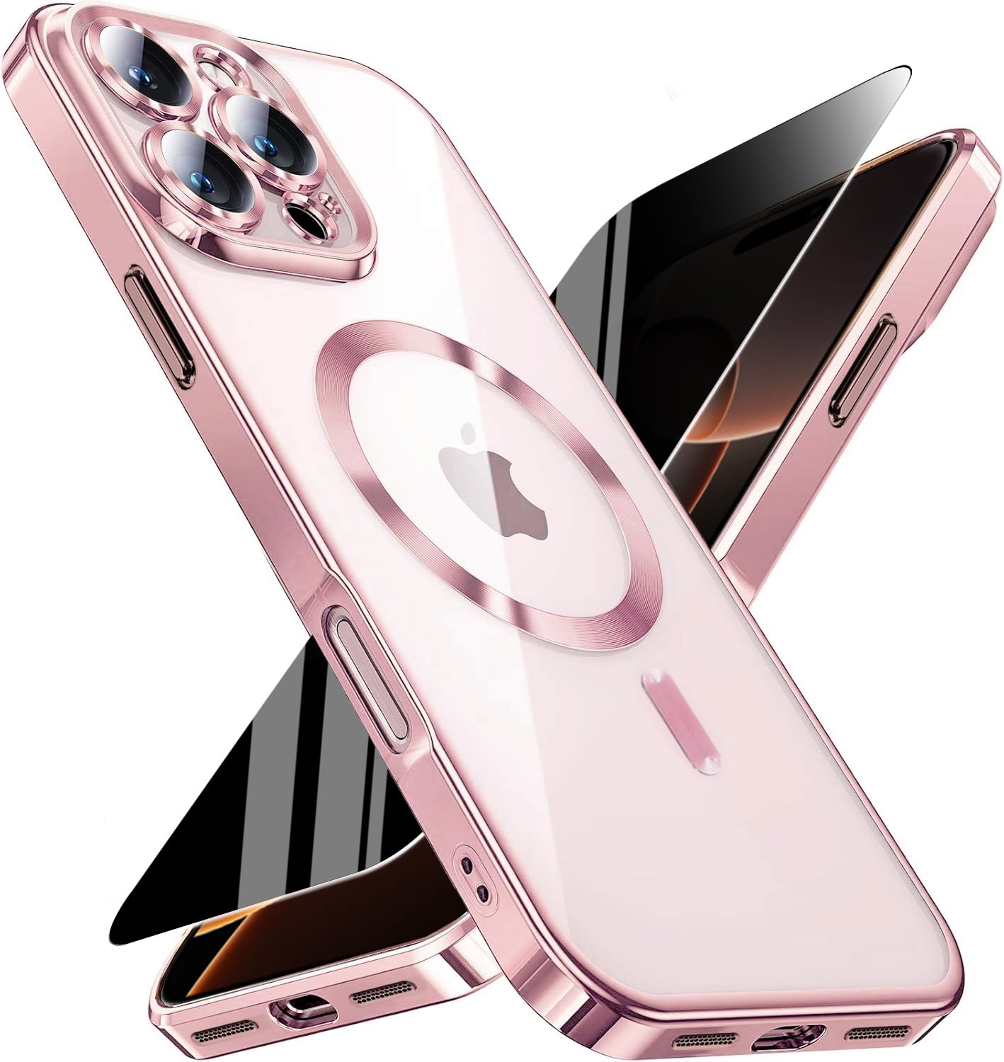 Amazon.com: Magnetic for iPhone 16 Pro Max Case with Privacy Screen ...