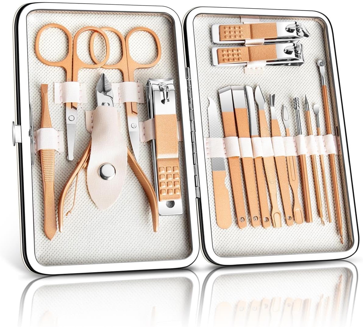 Amazon.com : Nail Clipper Set,18Pcs Nail Clippers Stainless Steel ...