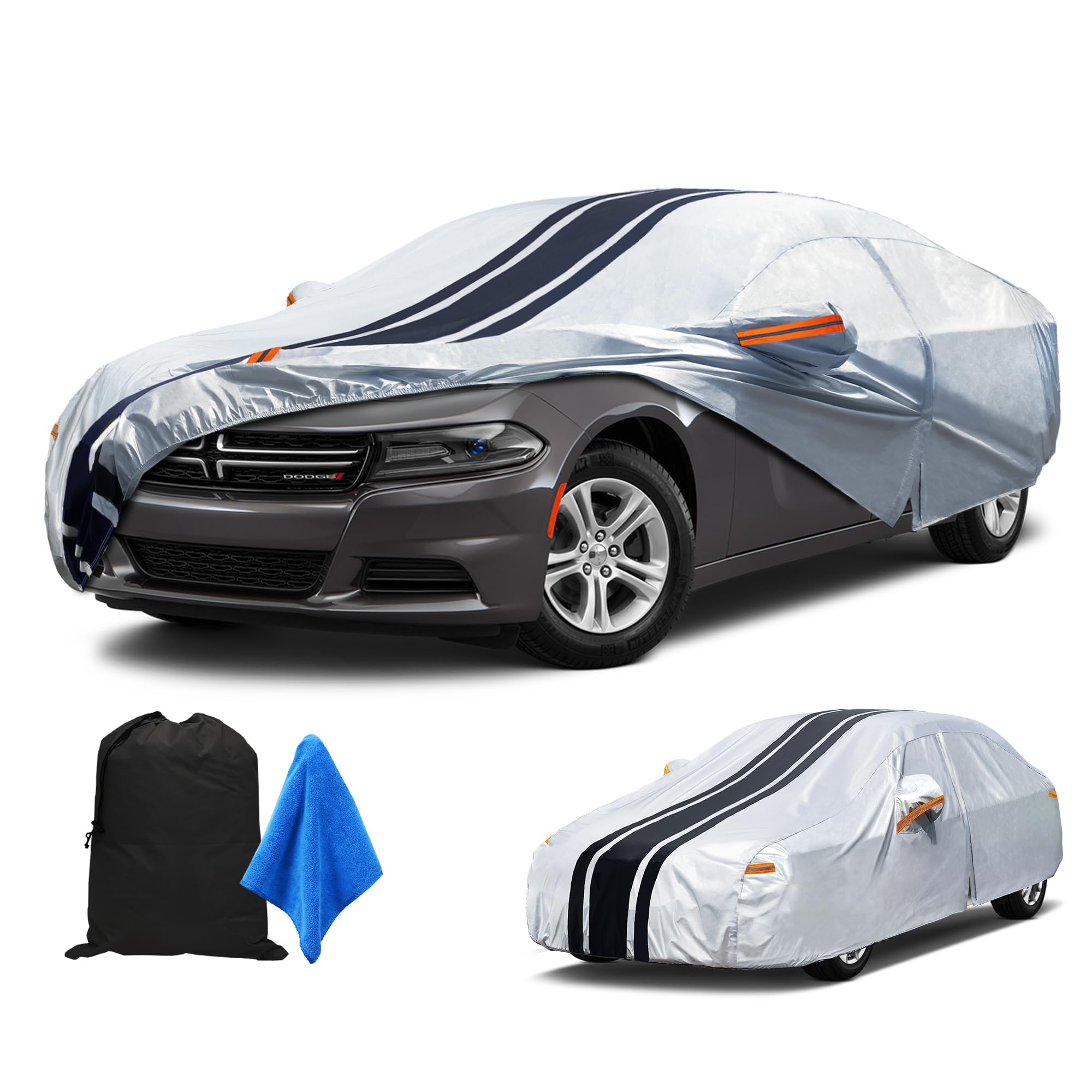 Amazon.com: [2024 Upgrade] 10-Layer Waterproof Sports Car Cover. All ...