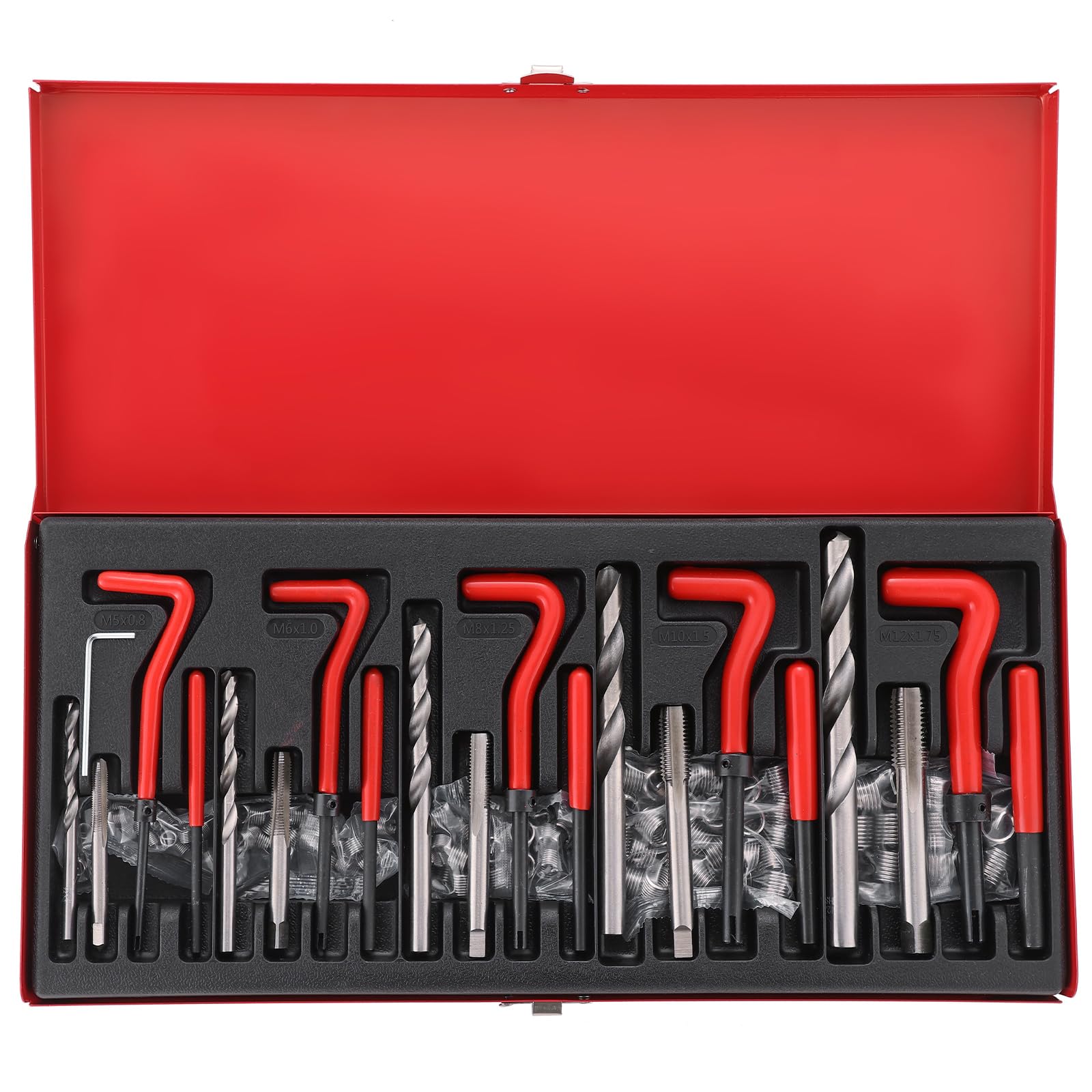 Amazon.com: NYXOVA Metric Thread Repair Tool Kit, 131pcs HSS Drill Bits ...