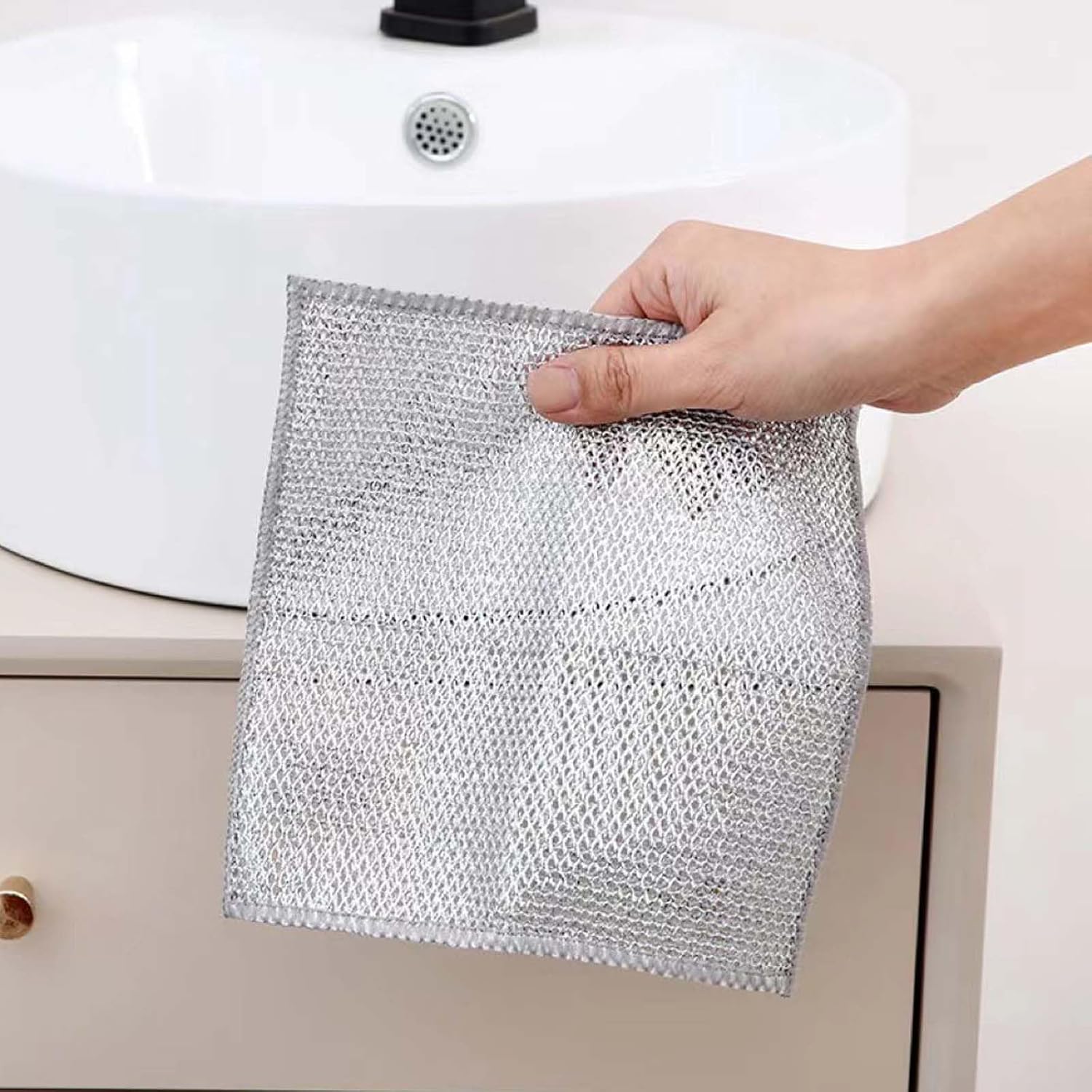 Amazon.com: 6PCS Multifunctional Non-Scratch Wire Dishcloth, Steel Wire ...