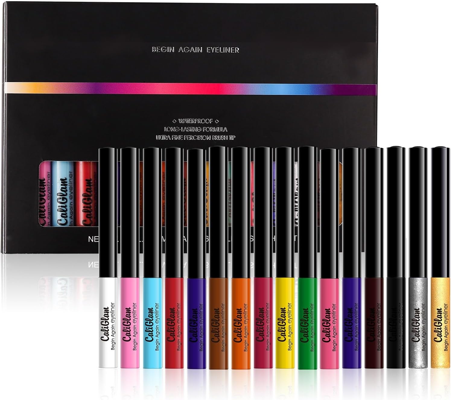 Amazon.com : RDGWFB 15 Colors Eyeliner Pen Set, Eyeliner Pencil Set ...