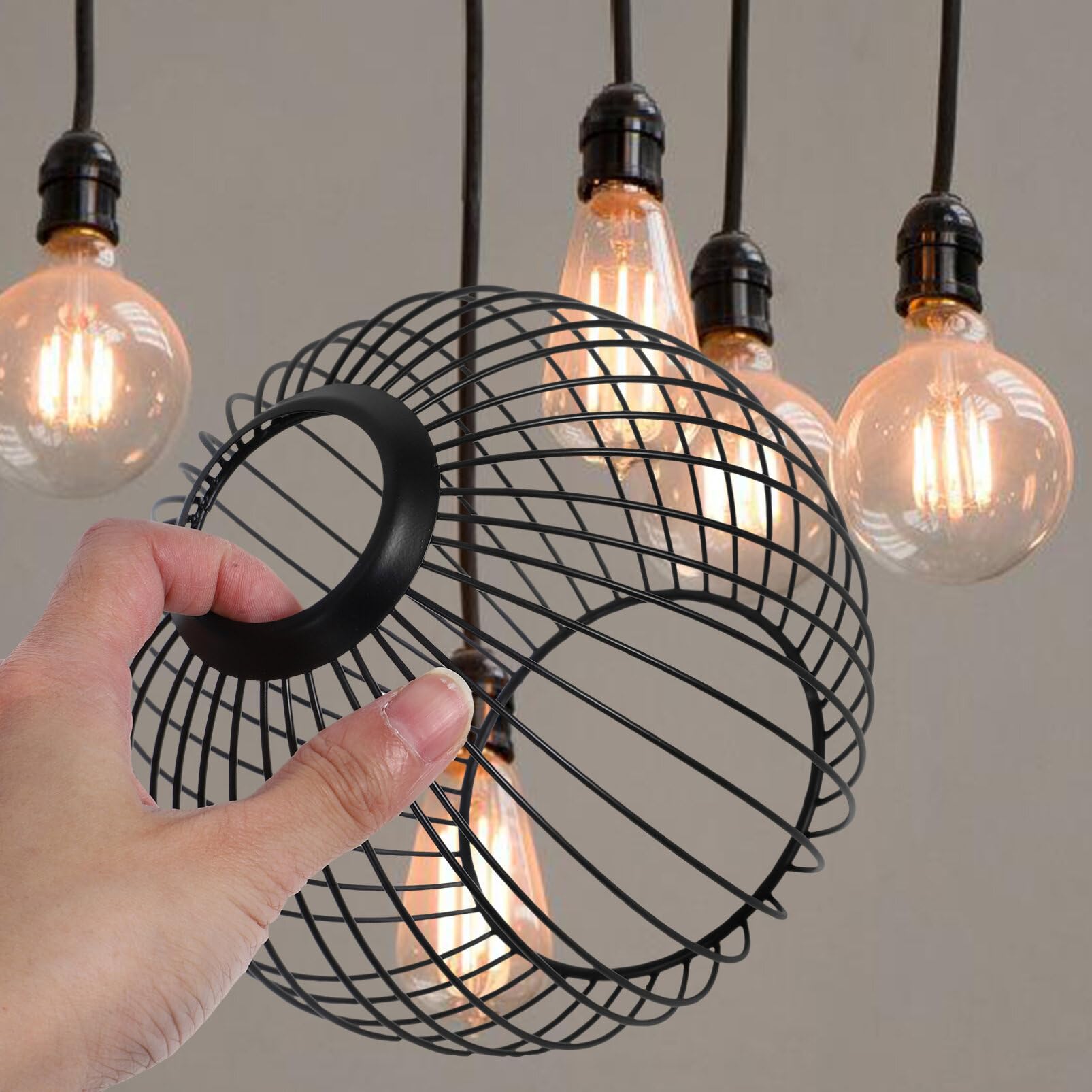Wire Cage Light Bulb Covers Solid Aluminum Water Proof Light Globe