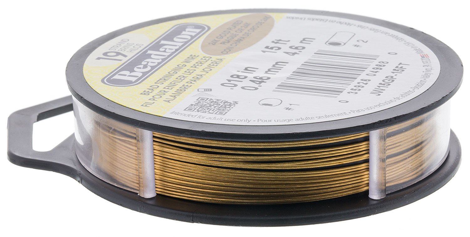 Snapklik.com : Beadalon 19 Strand Plated Bead Stringing Wire
