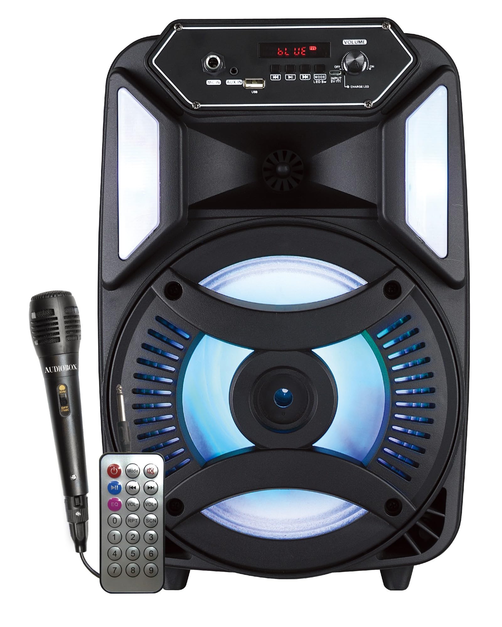 Amazon.com: AUDIOBOX ABX-800R Portable Karaoke Speaker with Wireless ...