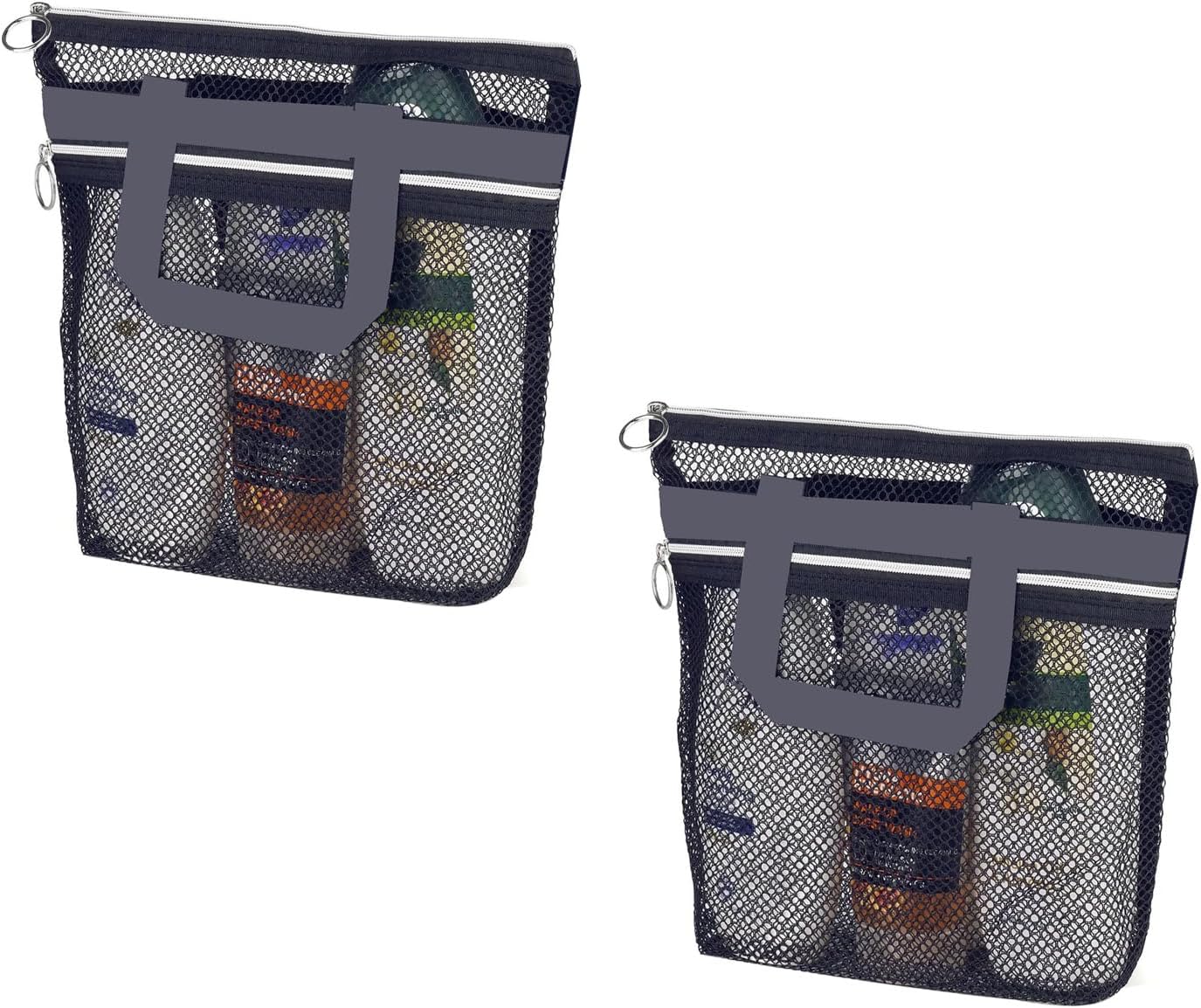 Amazon.com: Transparent mesh storage bag, wash bag, makeup bag, travel ...