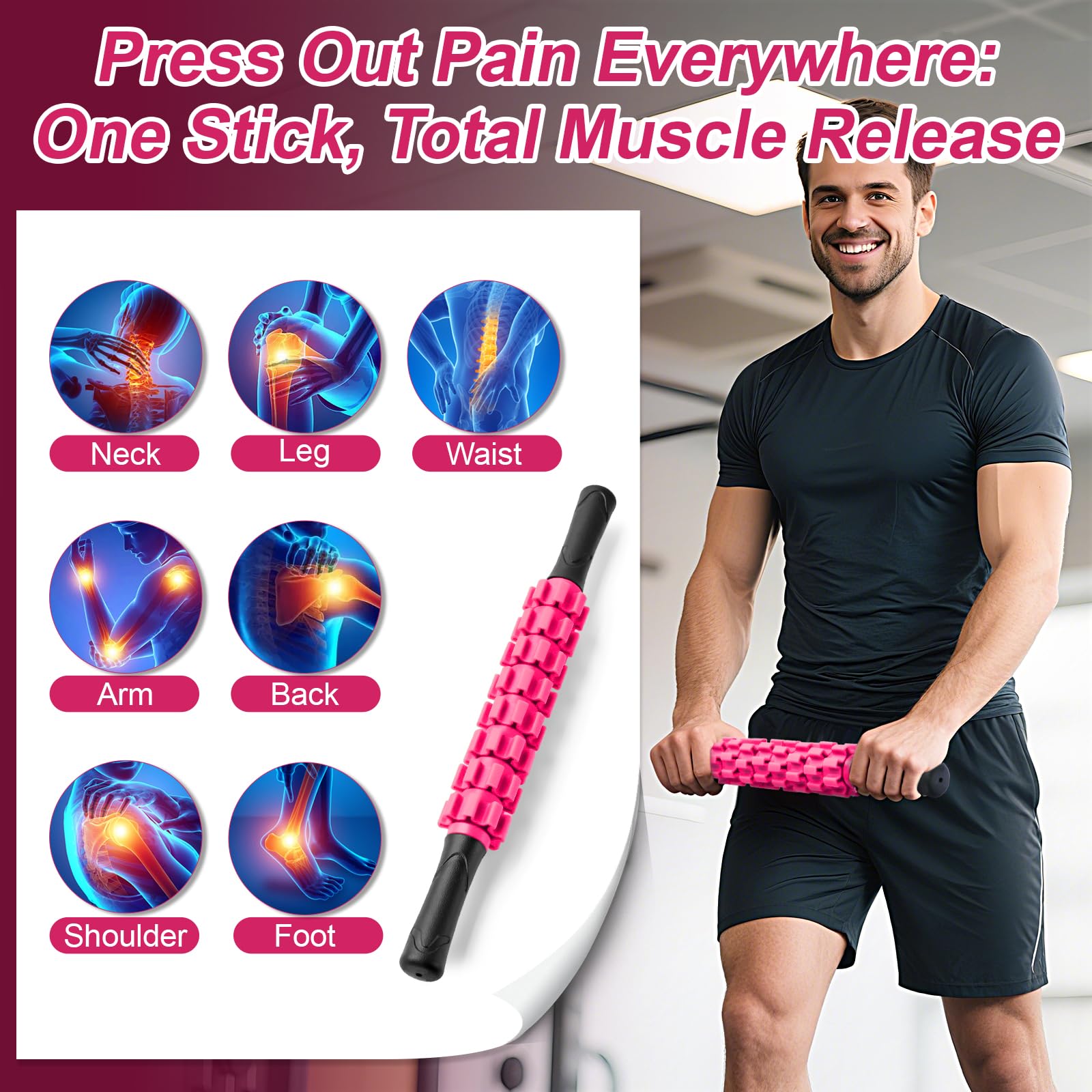 Snapklik.com : Muscle Roller Stick, Muscle Roller, Liposuction Massage ...