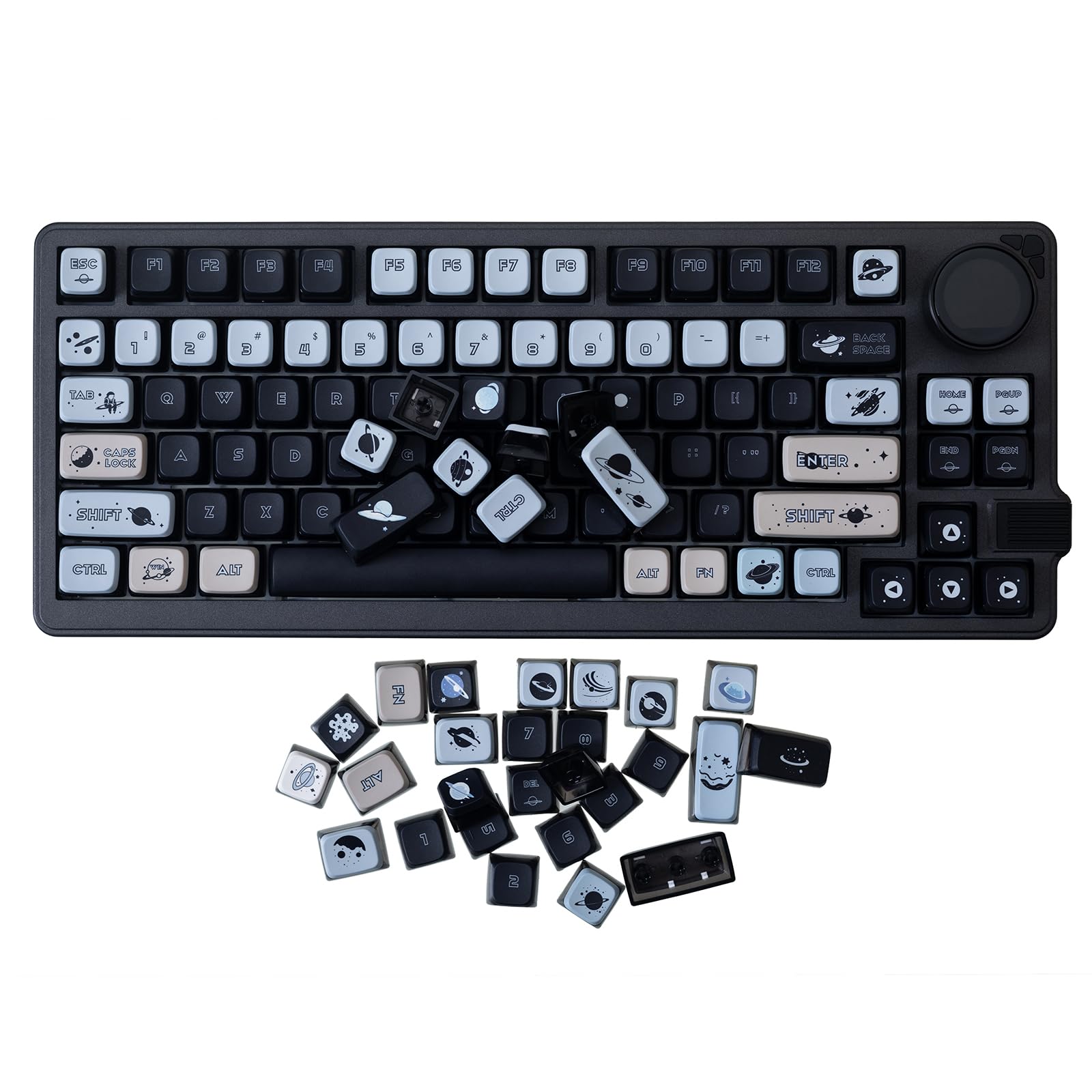Amazon.com: GK GAMAKAY 122 Keys Shine Through Custom Keycaps Set, Side ...