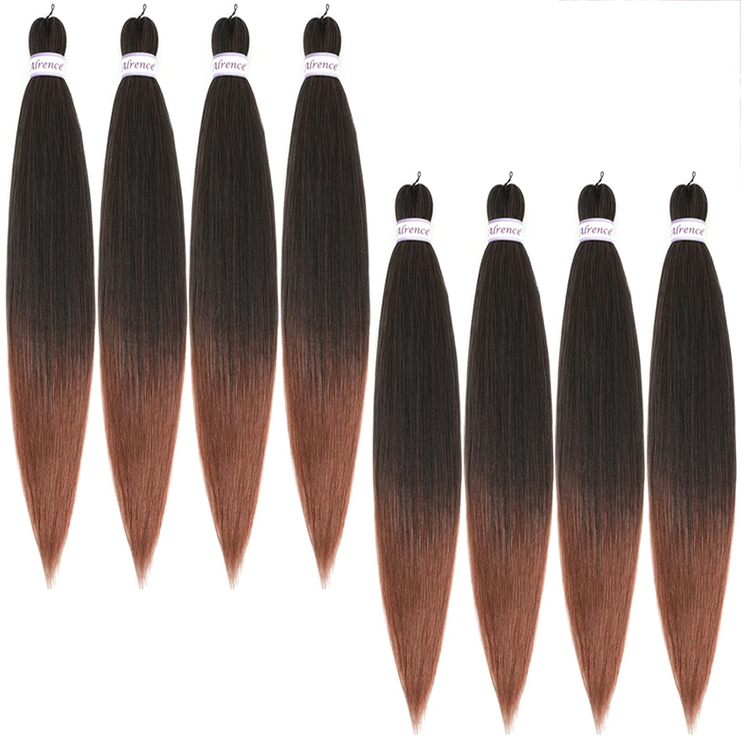 Amazon.com : Alrence Pre Stretched Braiding Hair Long Braid 18 Inch 8 ...