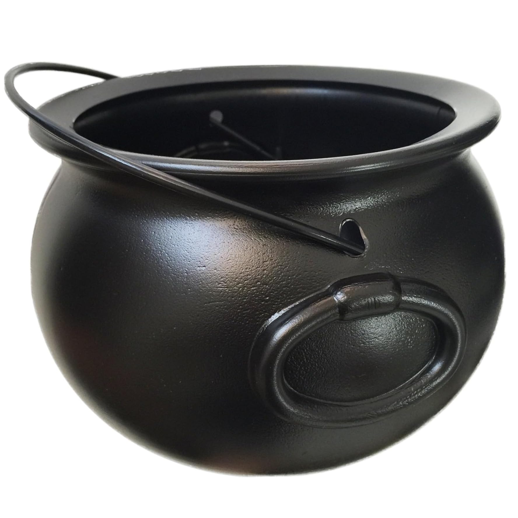 Halloween Cauldron, 12.6x7inch Plastic Witches Cauldron Candy Bowls ...