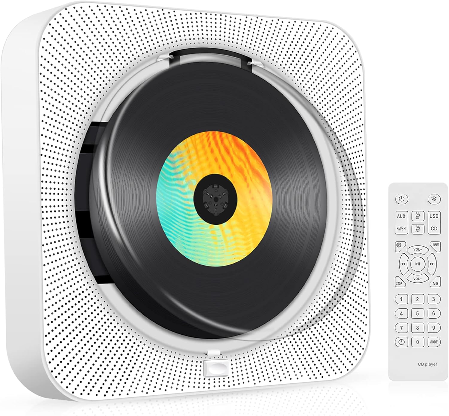 Reproductor de CD portátil para montaje en pared: reproductor de CD ...