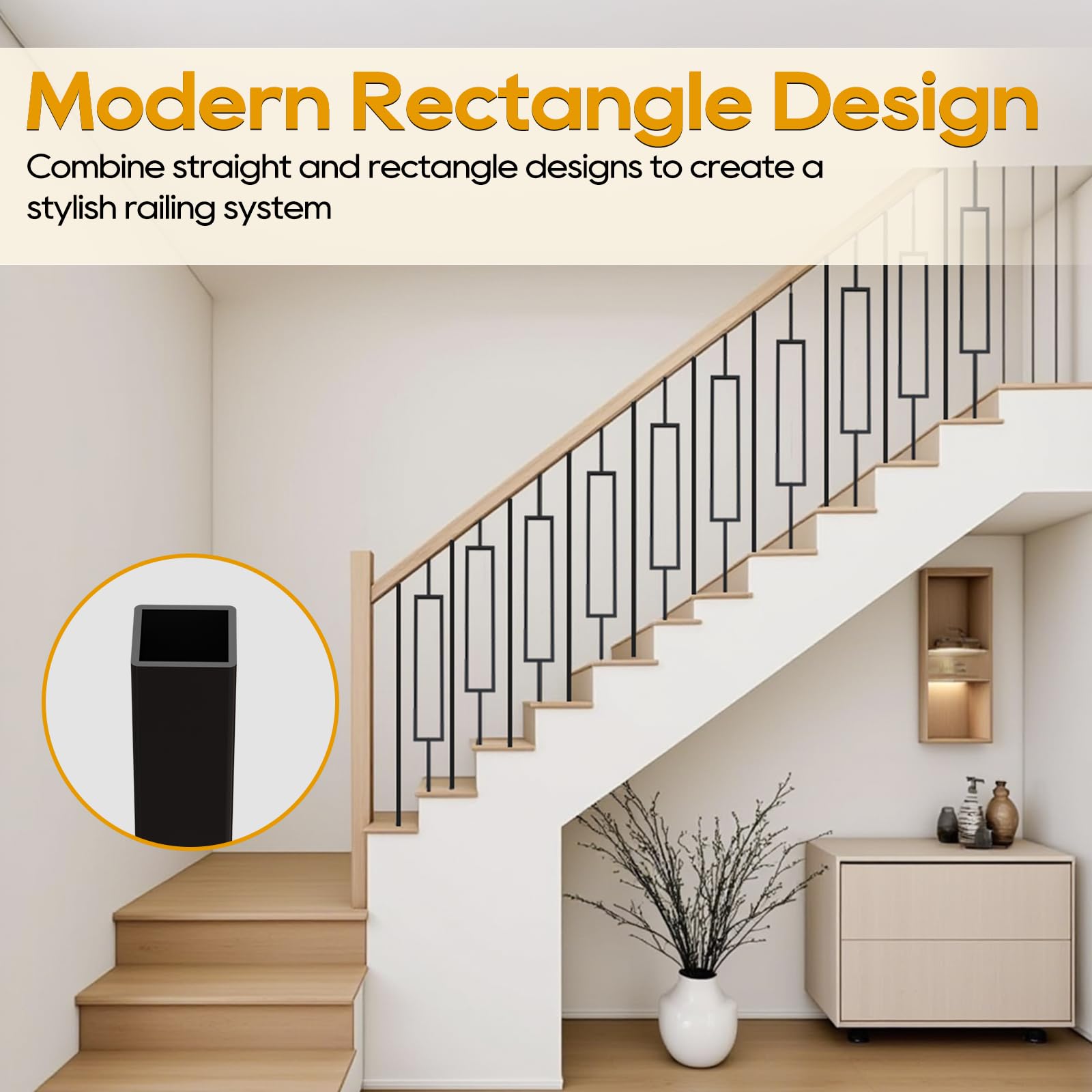 Snapklik.com : 12P Wrought Iron Stair Balusters, 44 Inches Deck ...