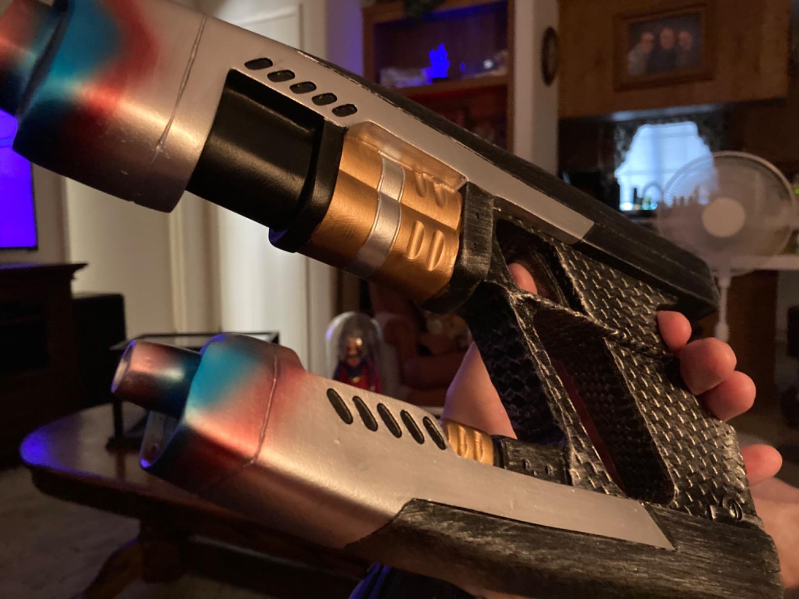 Amazon.com: Star Lord Blaster Resin 1:1 Replica Cosplay The Galaxy ...