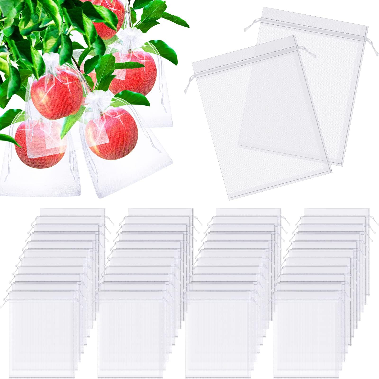 Amazon.com : 500 Pcs Fruit Protection Bags 6''x8'' Garden Netting Bags ...