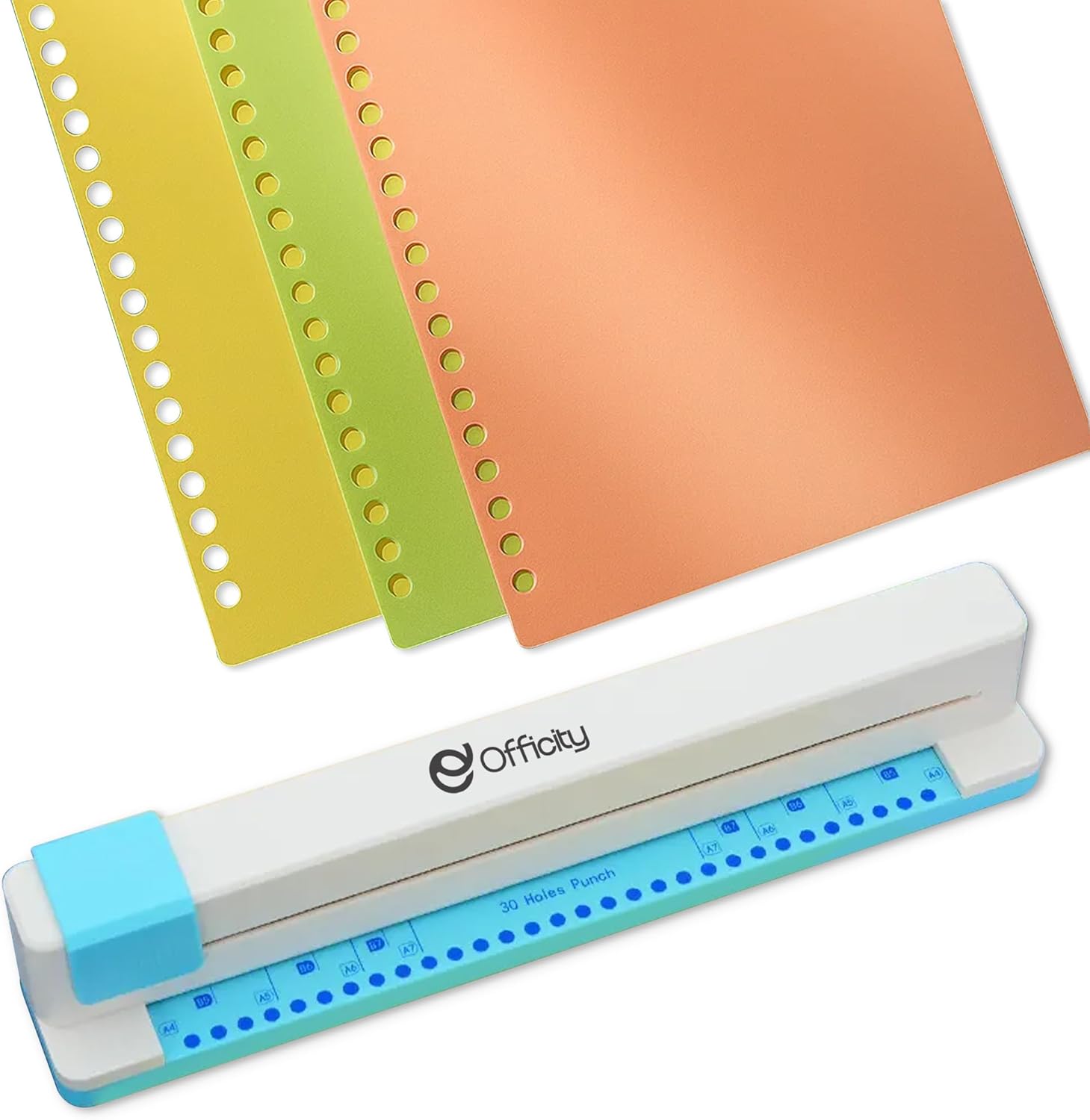 Binding System, Manual Desktop Binding Punch, 30 Hole Paper Punch for ...