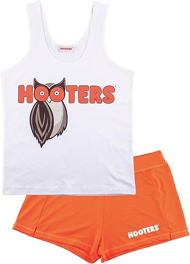 Amazon.com: Hooters Outfit for Women Includes White Tank and Orange ...