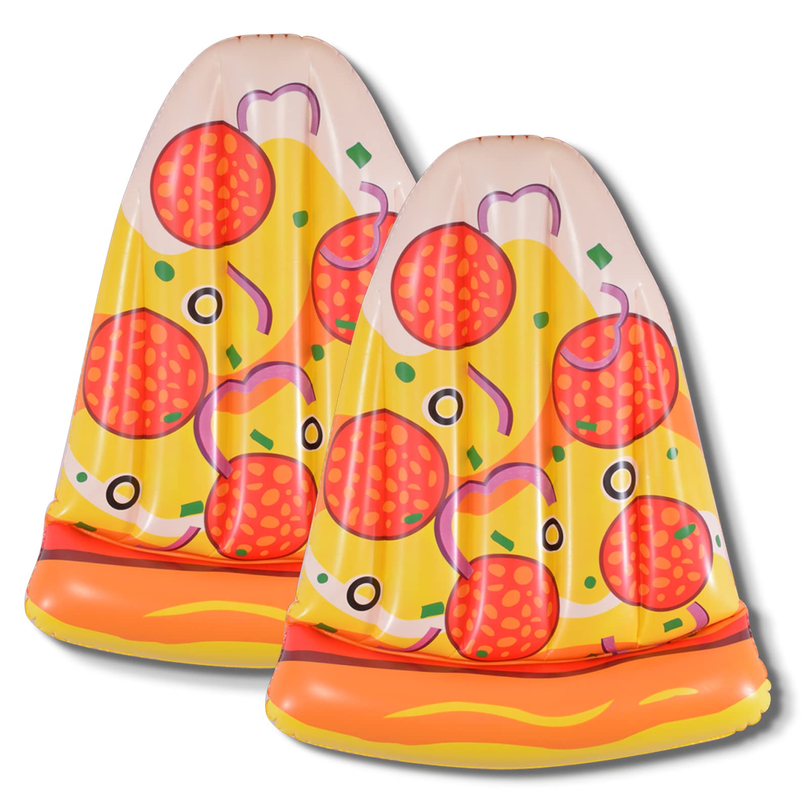 Buy Pizza Pool Float 2 Pack, 50" Cute Pool Floats for Adults and Kids ...